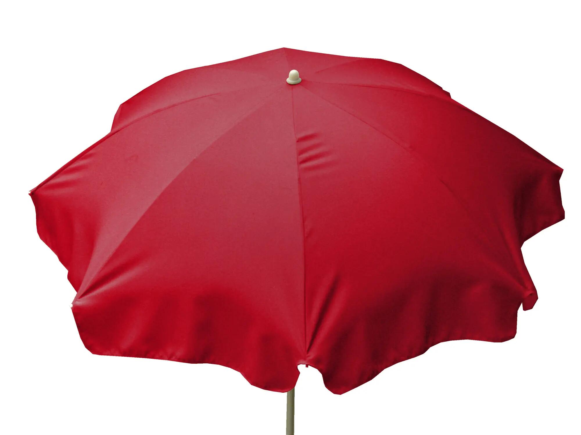 Parasol Lola rouge rond, L.240 x l.240 cm | Leroy Merlin
