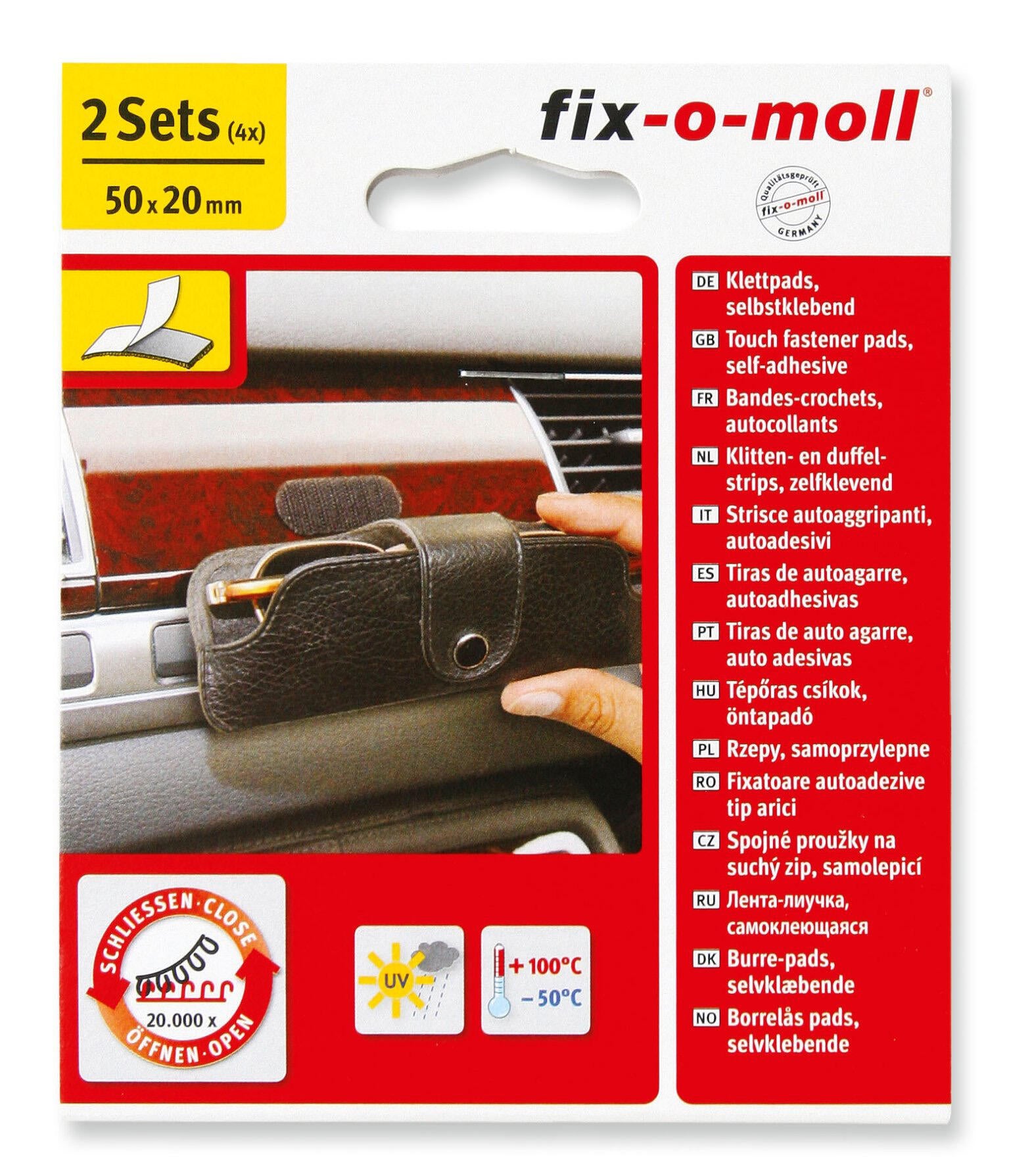 8 Bandes Scratch Adhésives noires L.5 x l.20 mm | Leroy Merlin