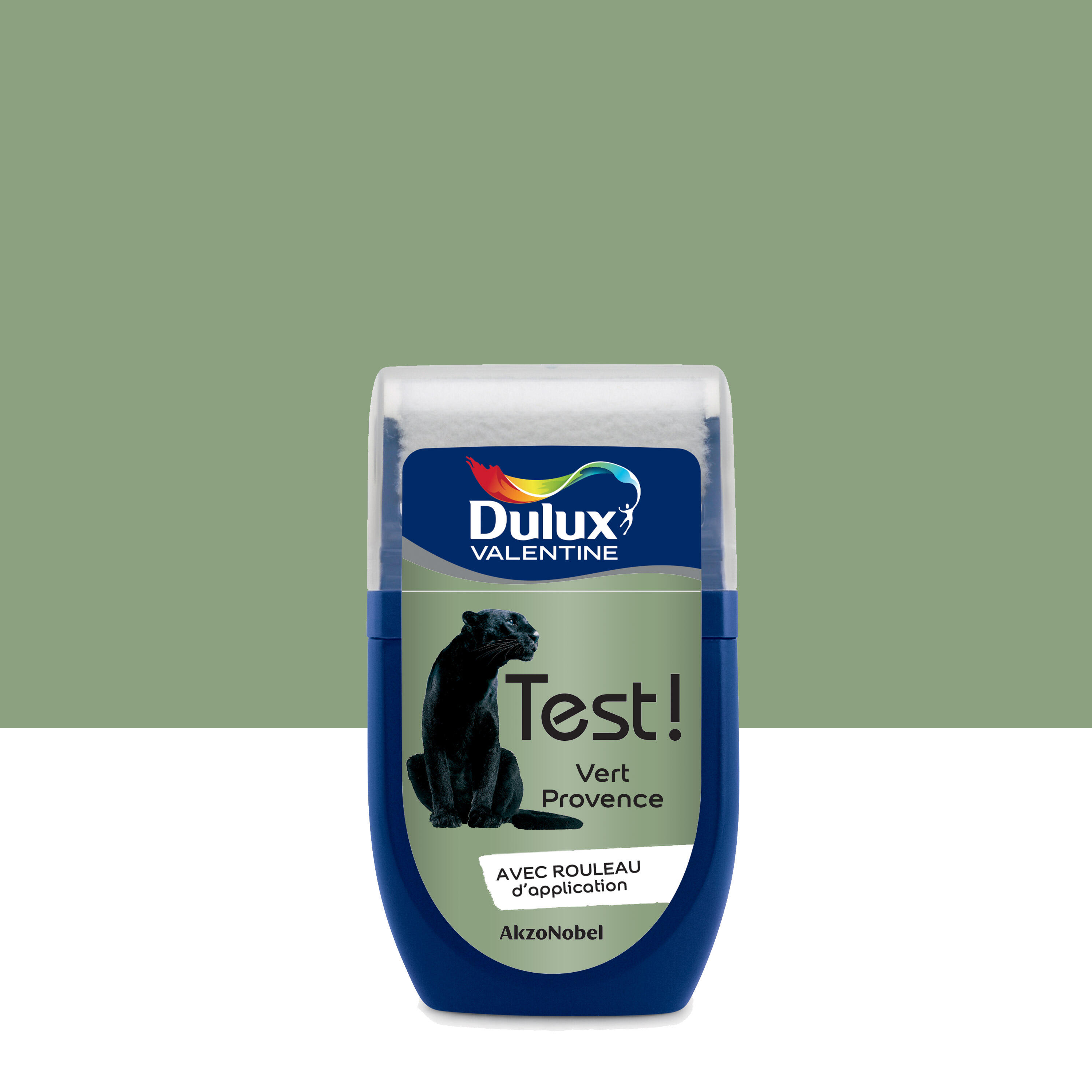 Testeur peinture vert provence mat Crème de couleur DULUX VALENTINE 30 ...