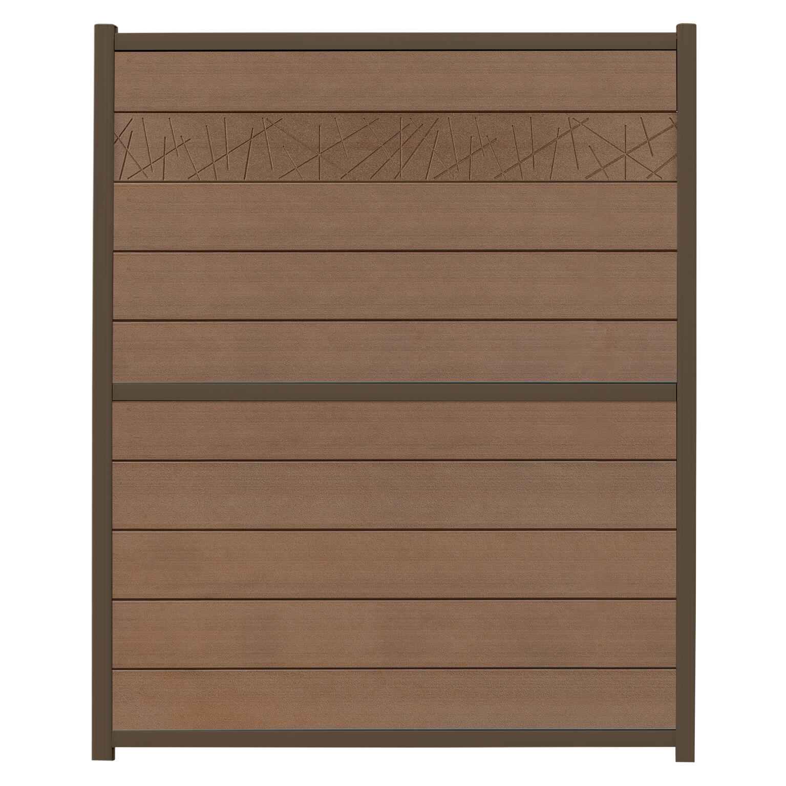 Échantillon lame composite à emboîter Premium Design brun | Leroy Merlin