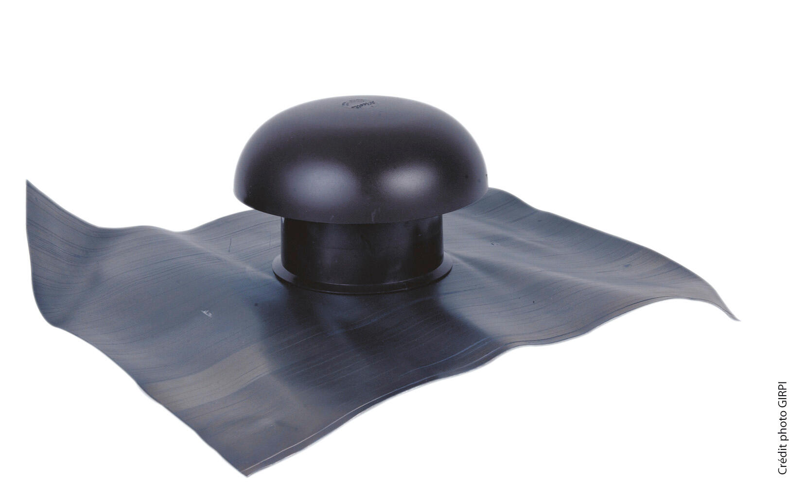 Chapeau de ventilation collerette d'étanchéité pvc rouge tuile GIRPI ...