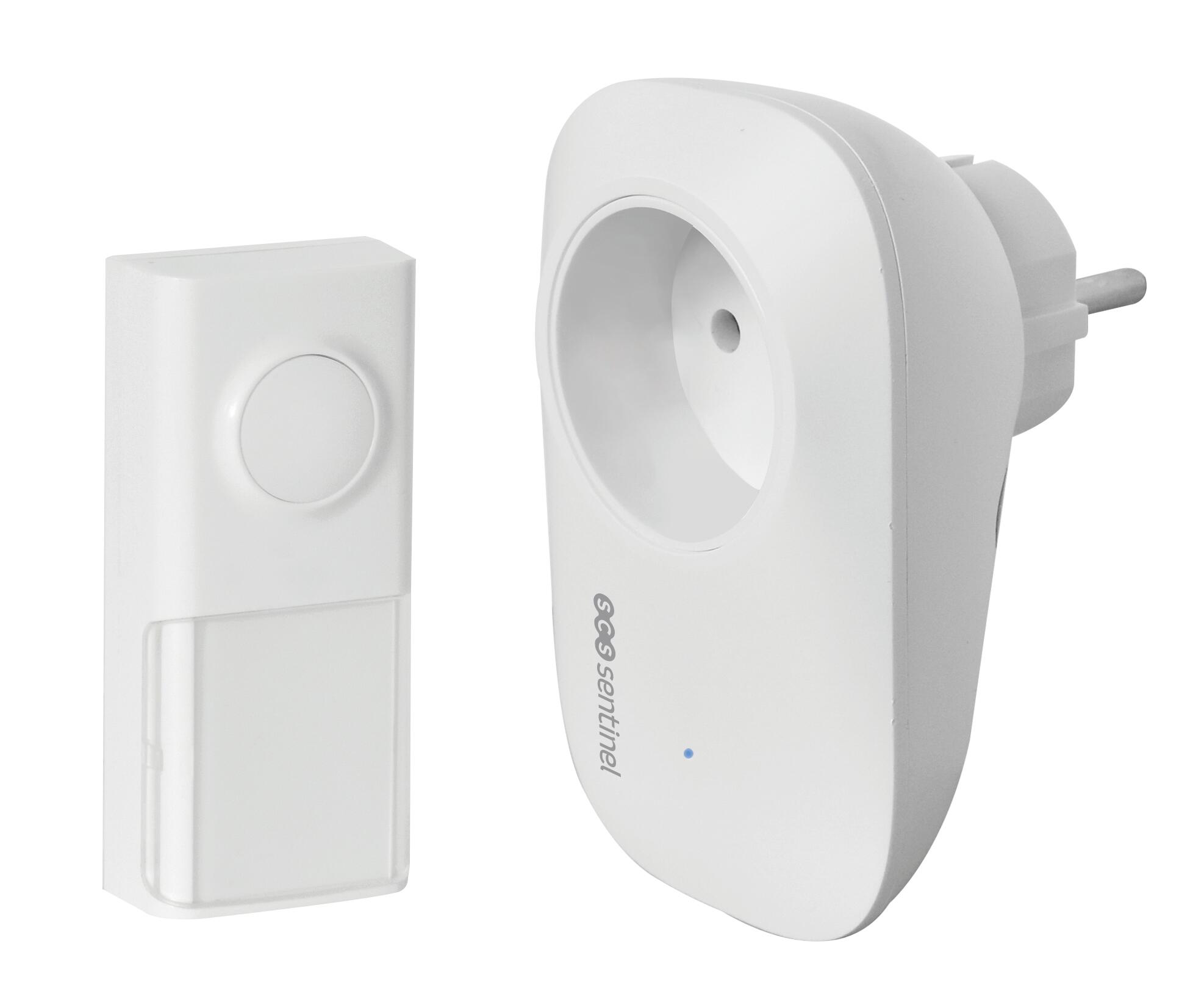 Sonnette sans fil sans pile SCS SENTINEL EcoBell 100 Plug | Leroy Merlin