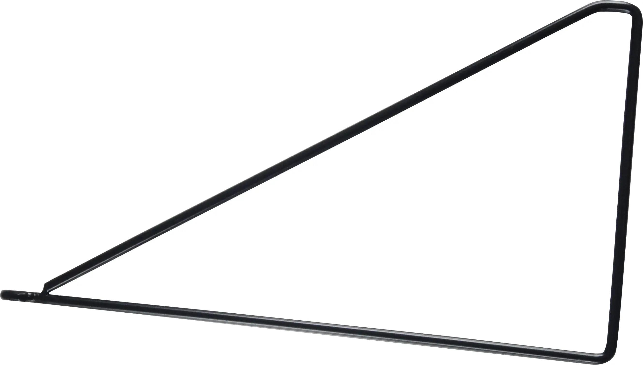 Console triangle noir mat, L.34.5 x H.6 x P.19.5 cm, Ep.6 mm | Leroy Merlin