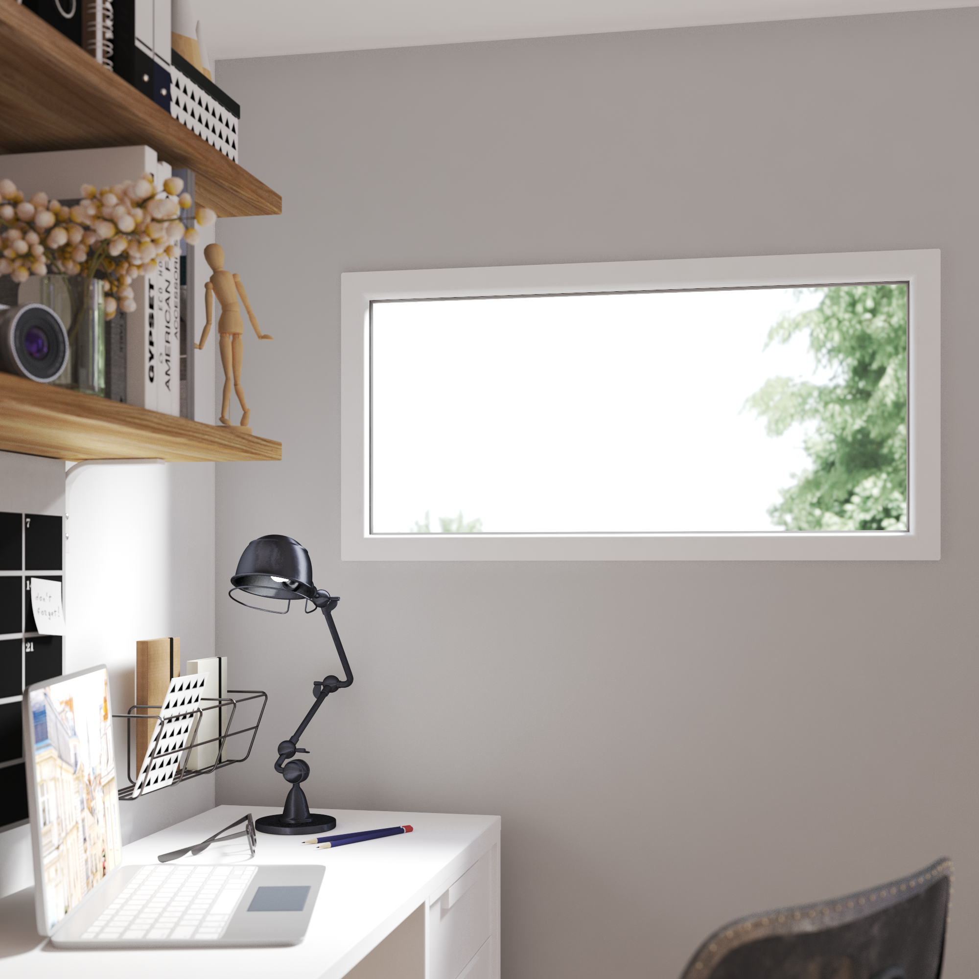 Chassis Fixe PVC Essentiel H.60xl.120cm blanc | Leroy Merlin