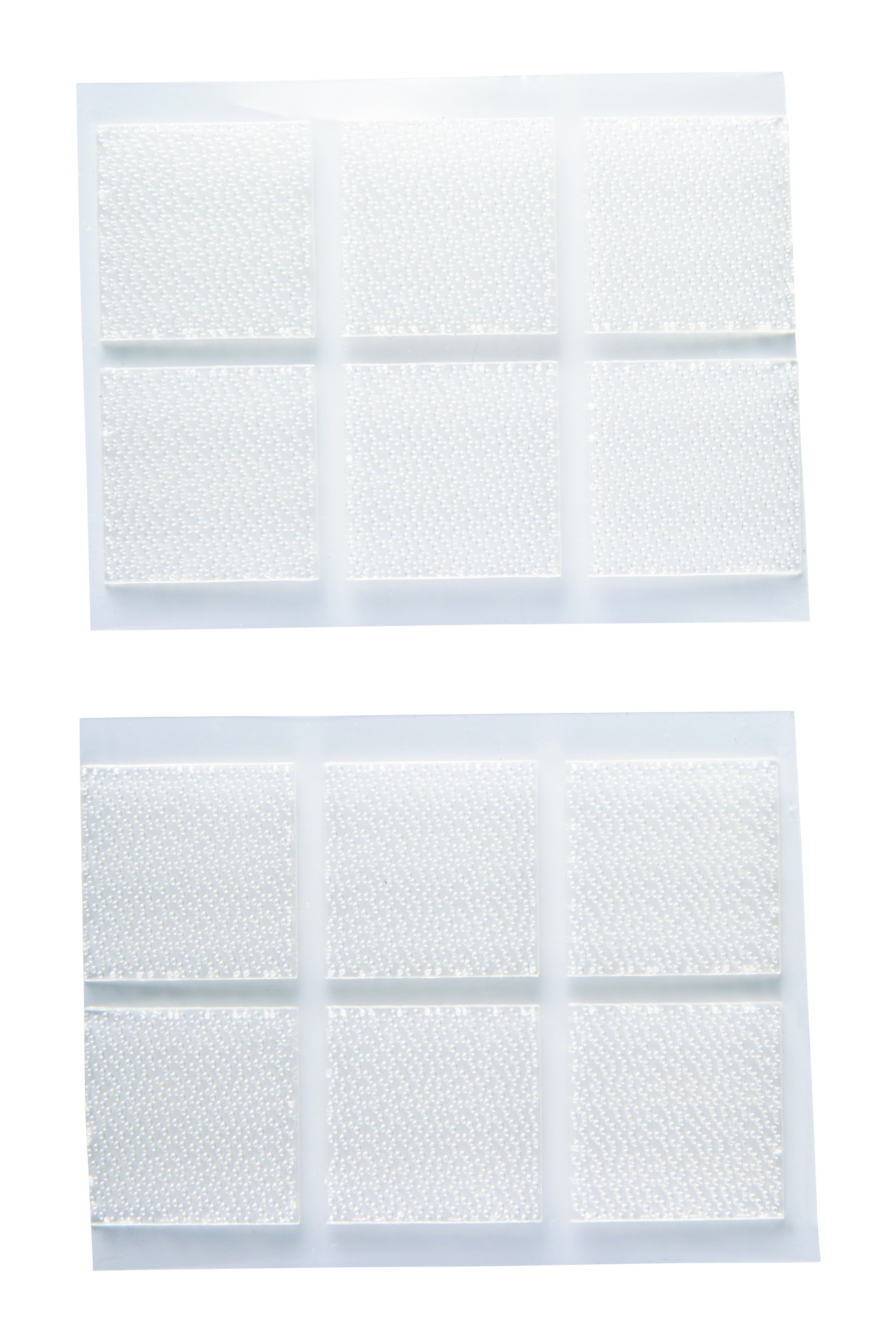 12 plaques adhésives transparent intérieur / extérieur 3M L.2.2 x l.22 ...