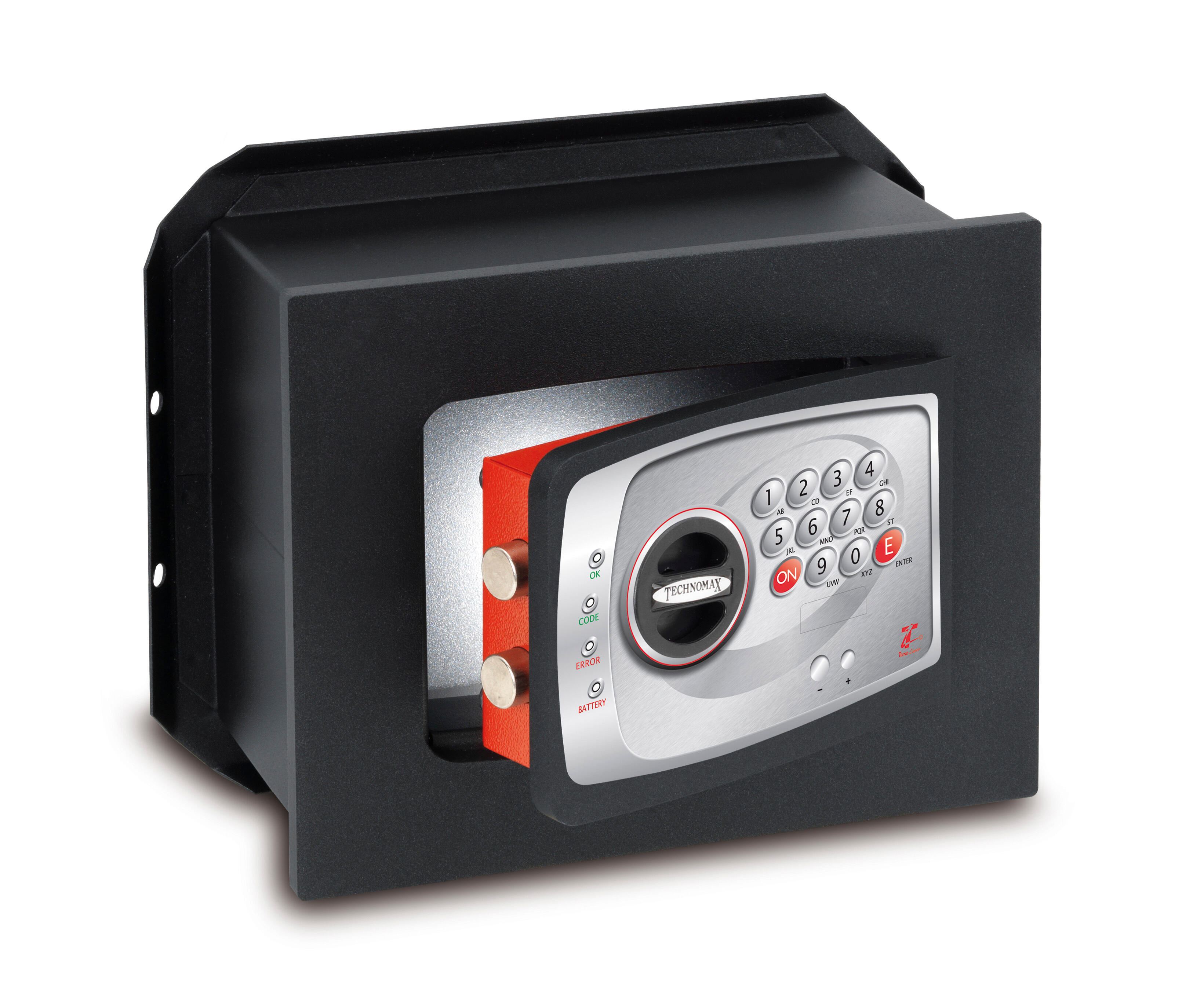 Coffre-fort à code électronique TECHNOMAX nt/2 H.21 x l.27 x P.20 cm ...