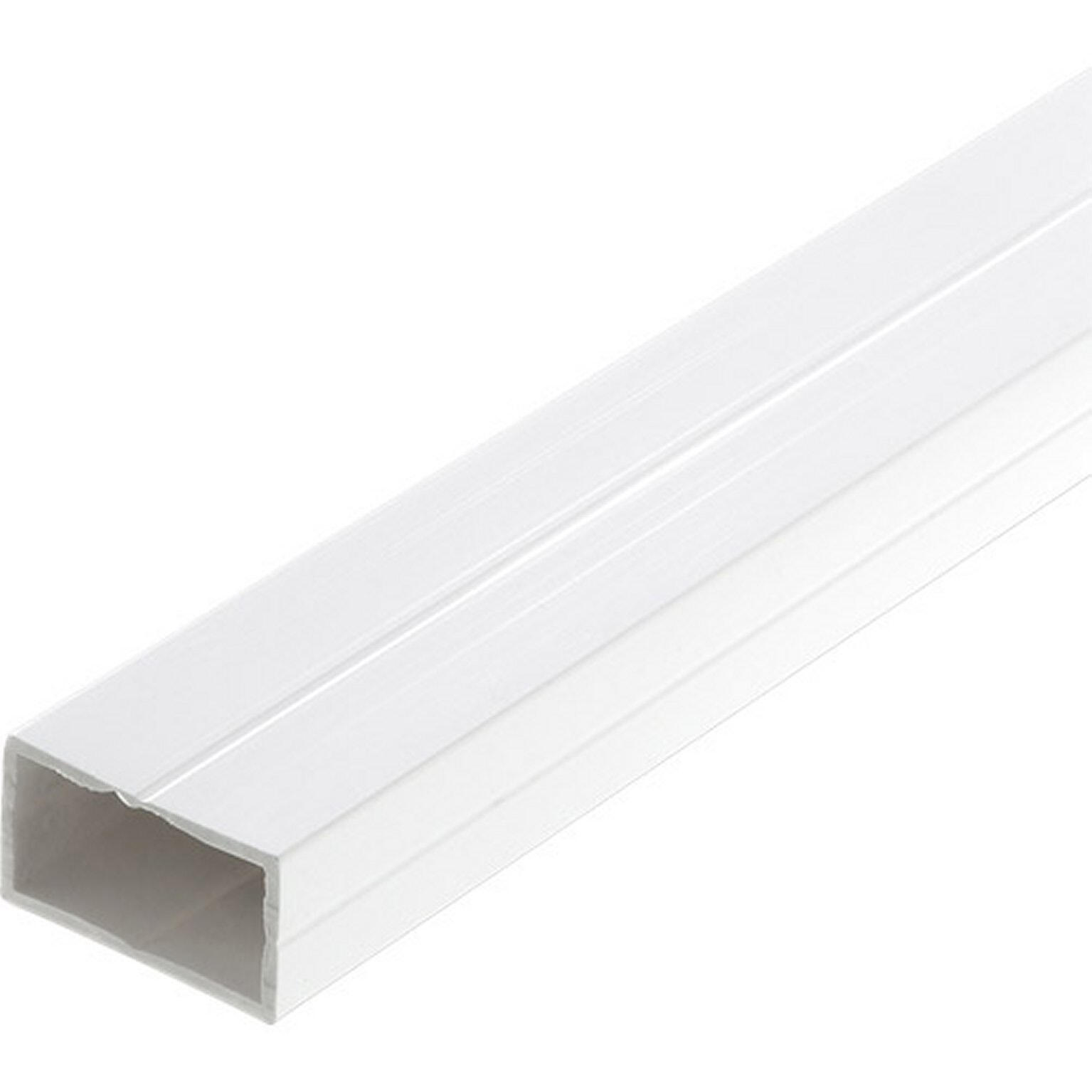 Tube rectangulaire pvc mat, L.1 m x l.1.25 cm x H.0.75 cm | Leroy Merlin