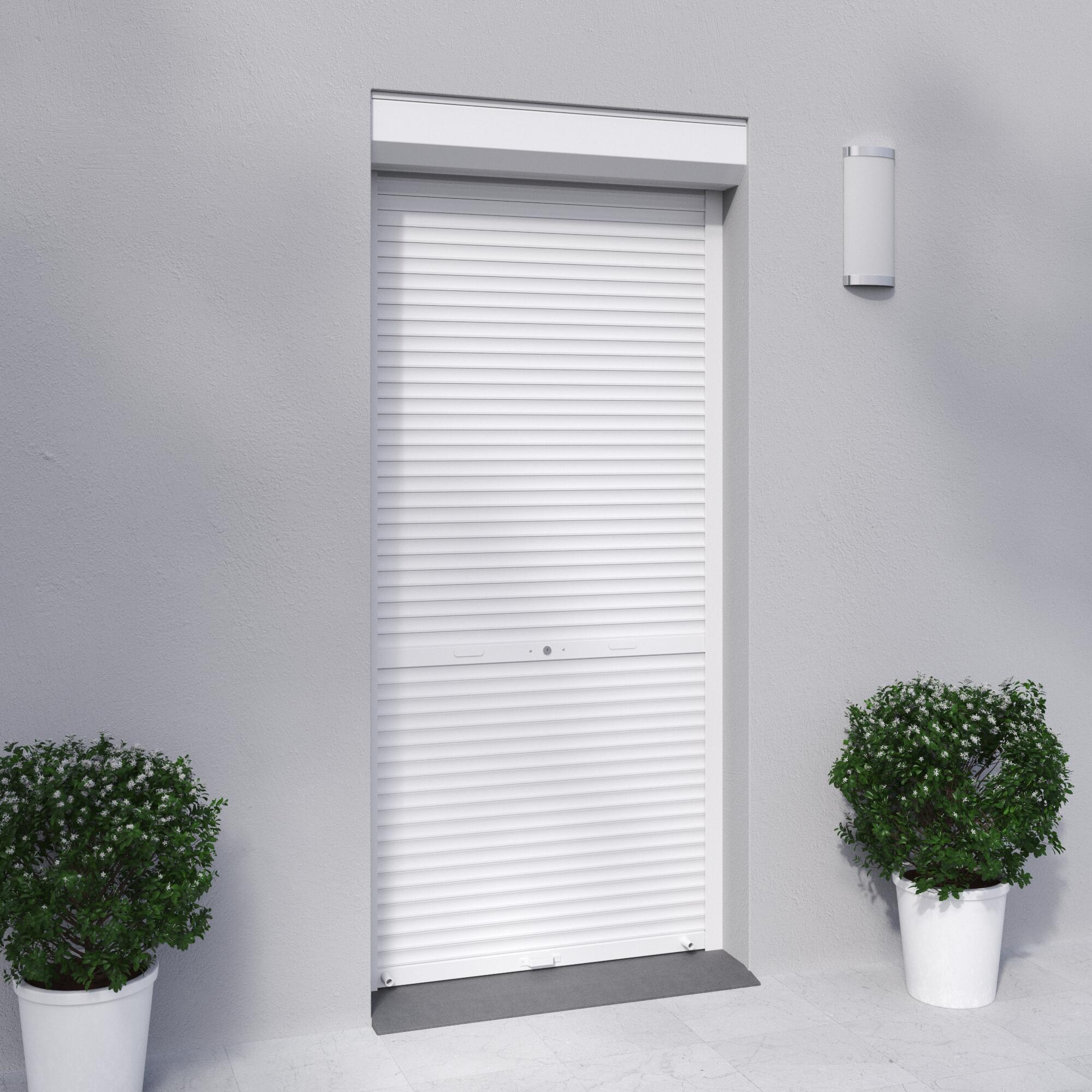 Volet roulant manuel alu. isolé blanc à tirage direct FRANCE COMBI ...