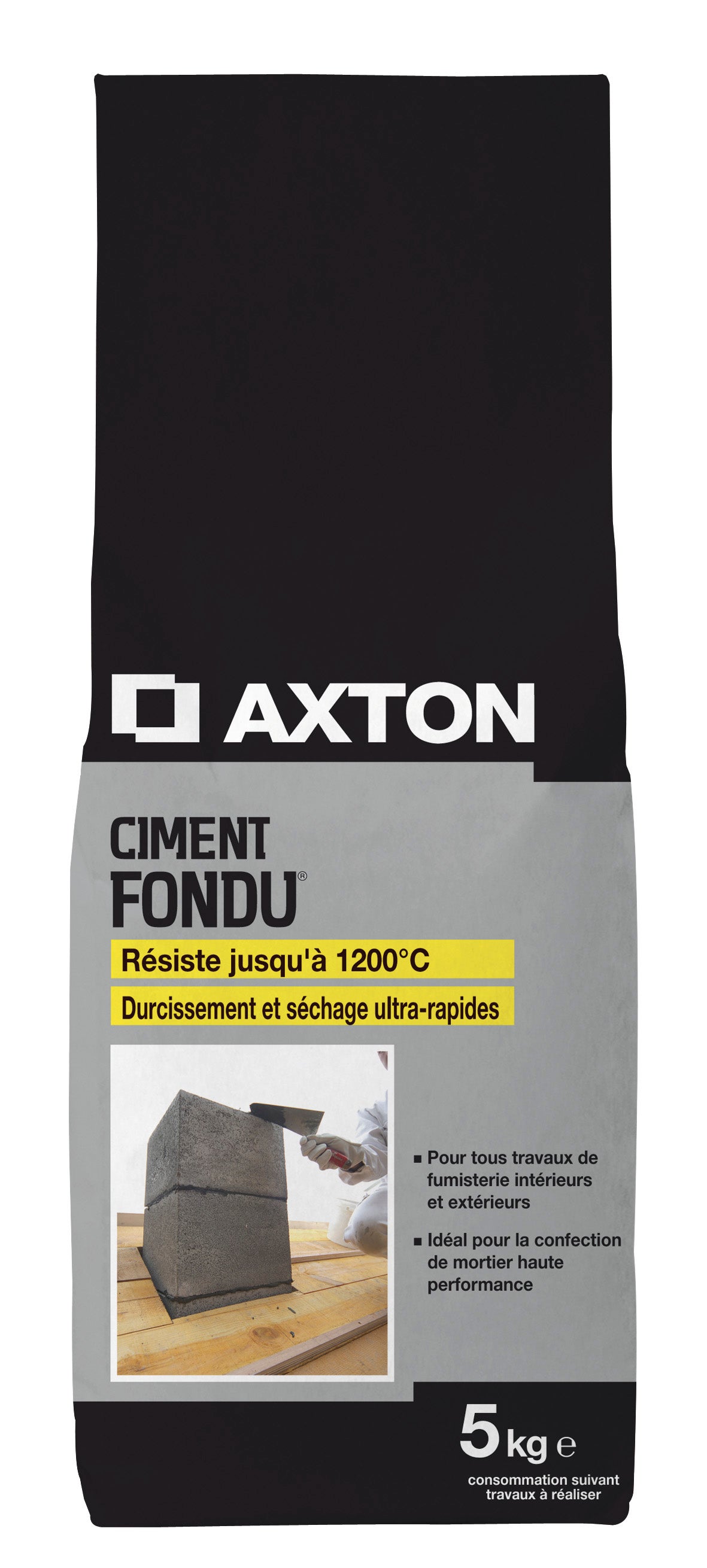 Ciment gris réfractaire CE AXTON, 5 kg | Leroy Merlin