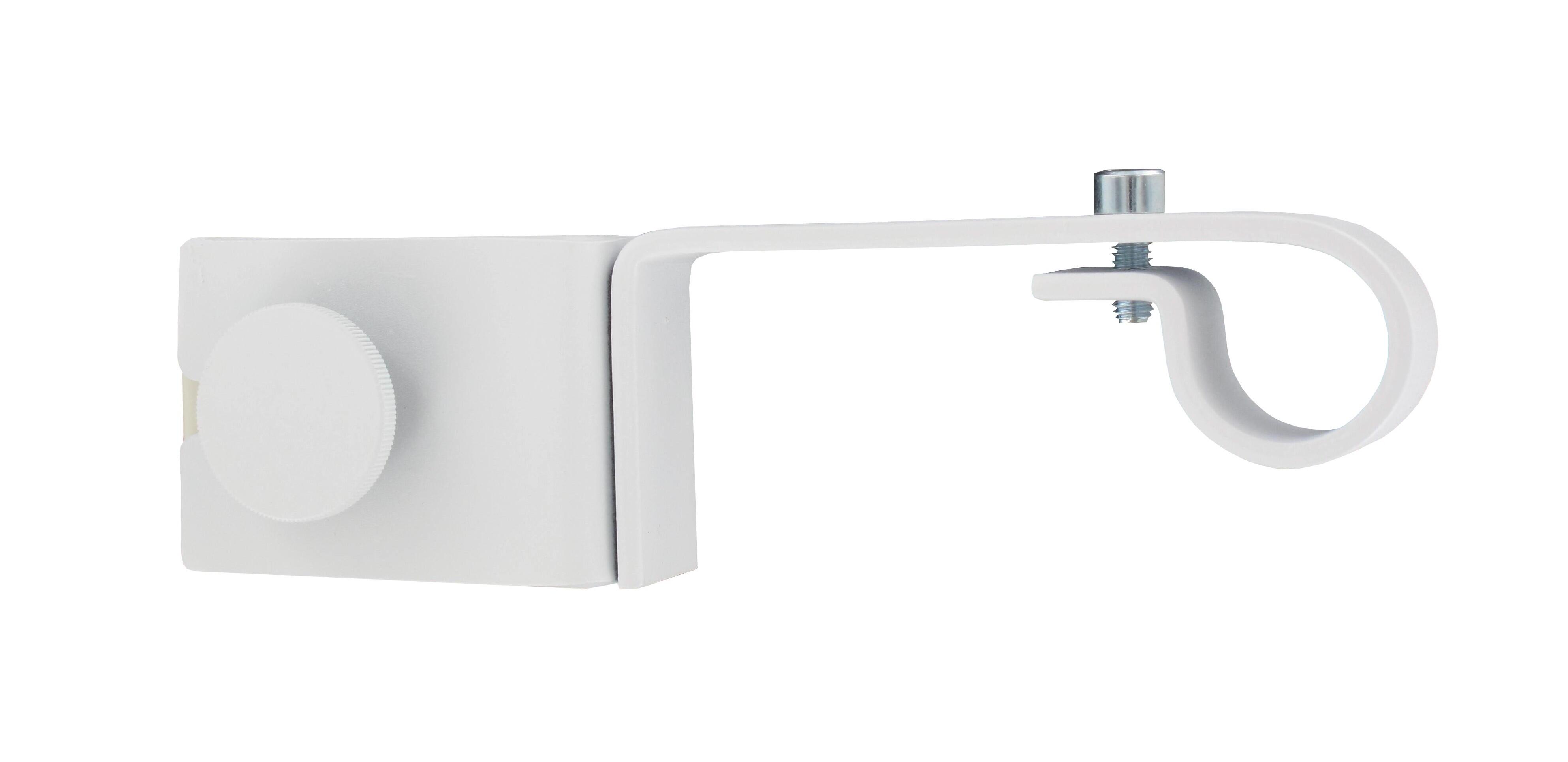 Lot de 2 supports sans perçage tringle à rideau Design, 20 mm blanc mat ...