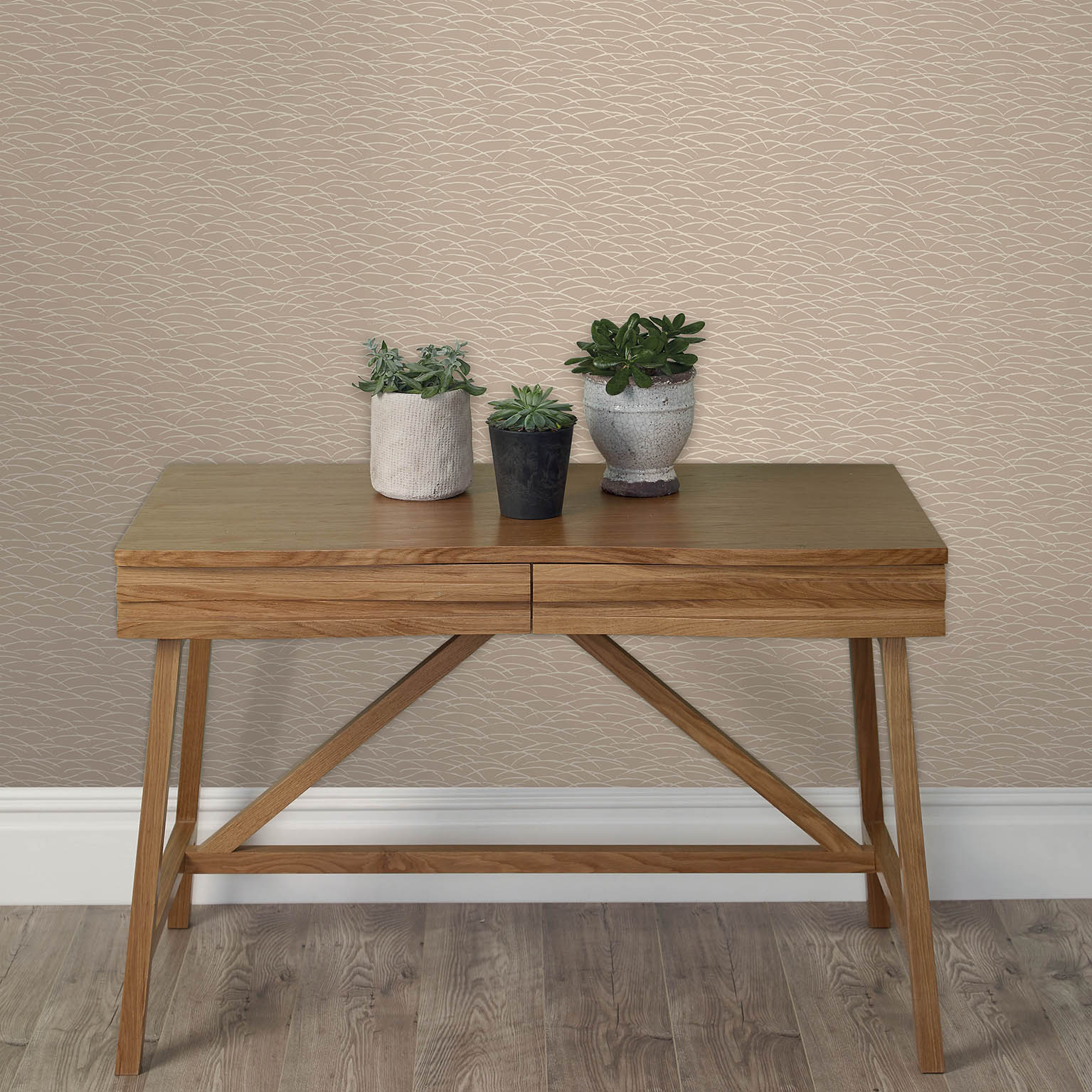 Papier peint intissé Terence conran alby hono beige | Leroy Merlin