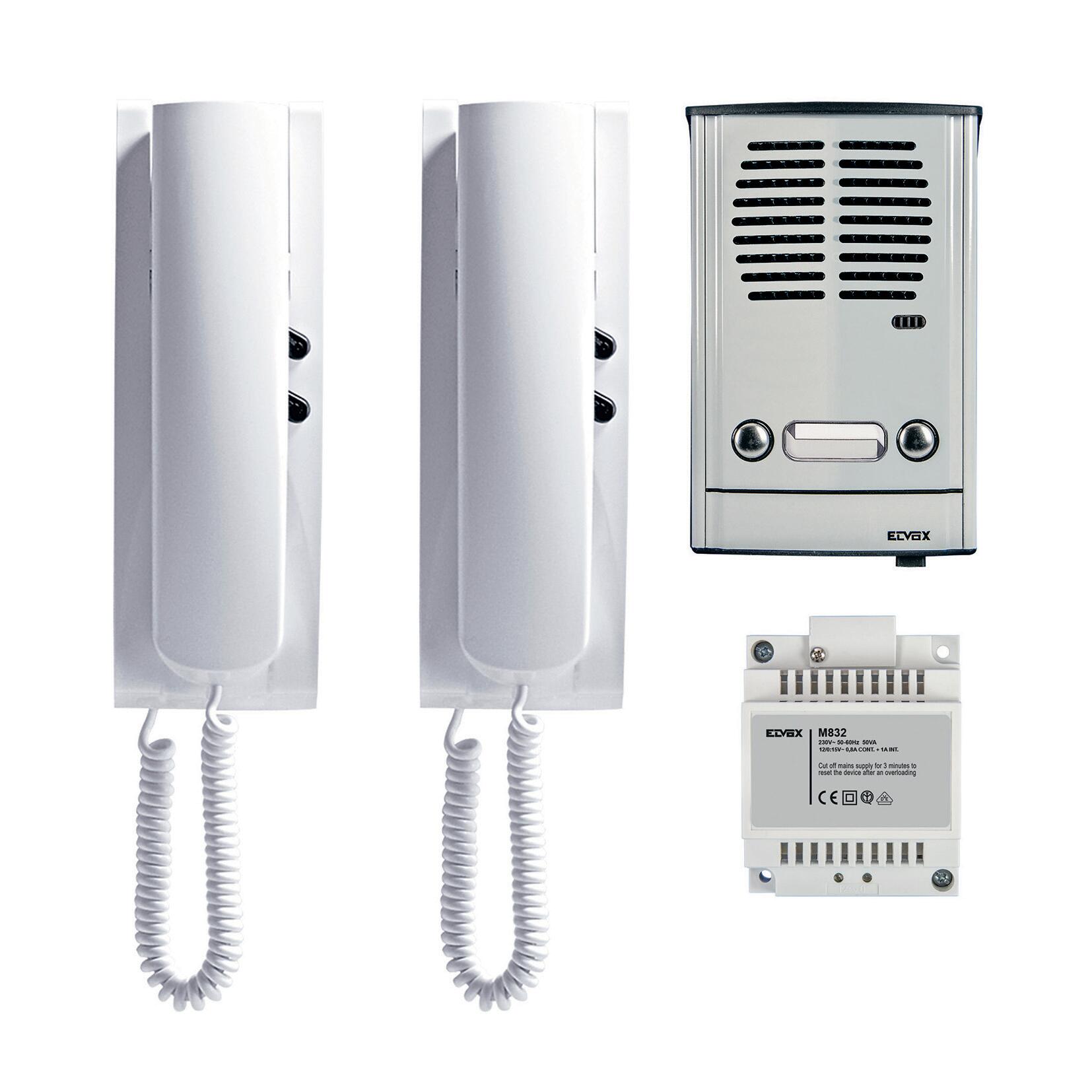 Citofono con filo ELVOX VIMAR M885E 4 fili 2 pulsanti bianco | Leroy Merlin