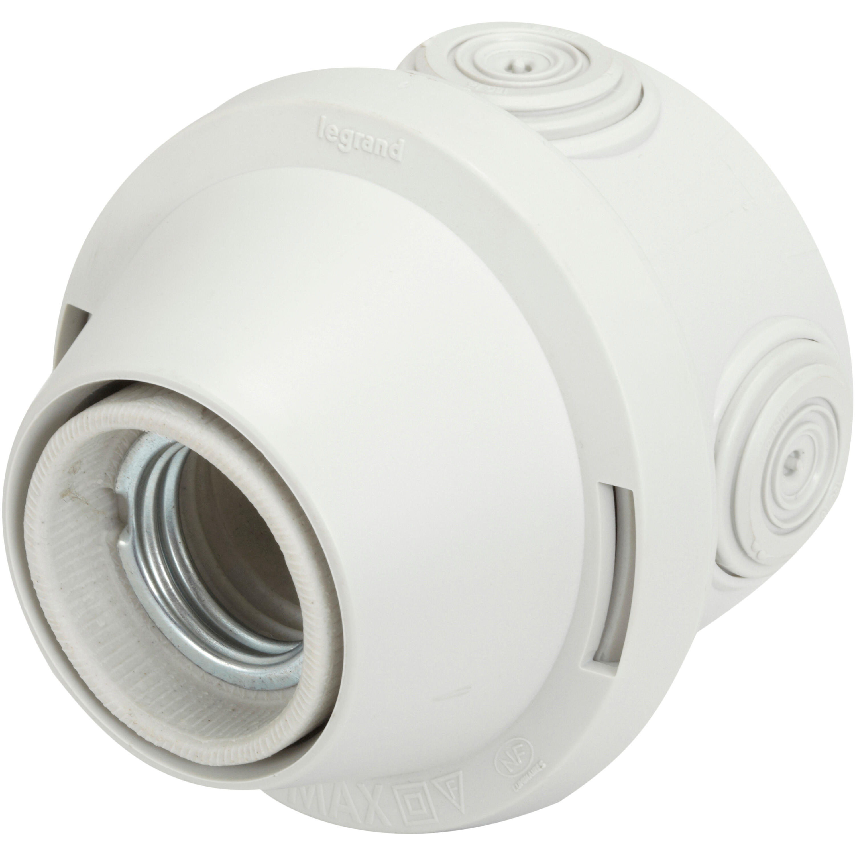 Douille électrique étanche e27 vis polyamide gris LEGRAND | Leroy Merlin