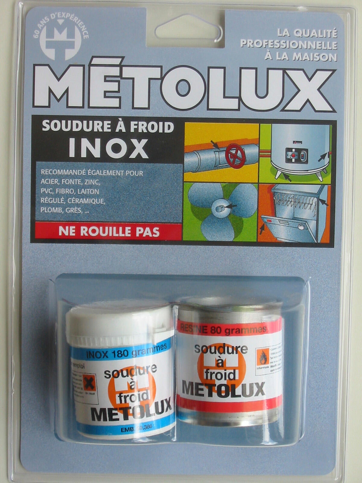 Soudure à froid spécial inox METOLUX | Leroy Merlin