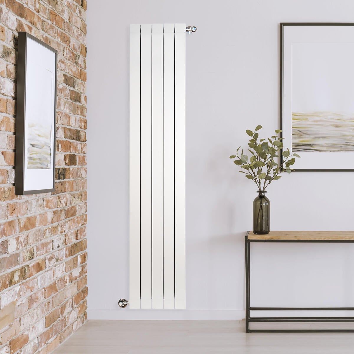 Radiateur eau chaude vertical PRODIGE Novaflo blanc, 1620W H.206.6 x l ...