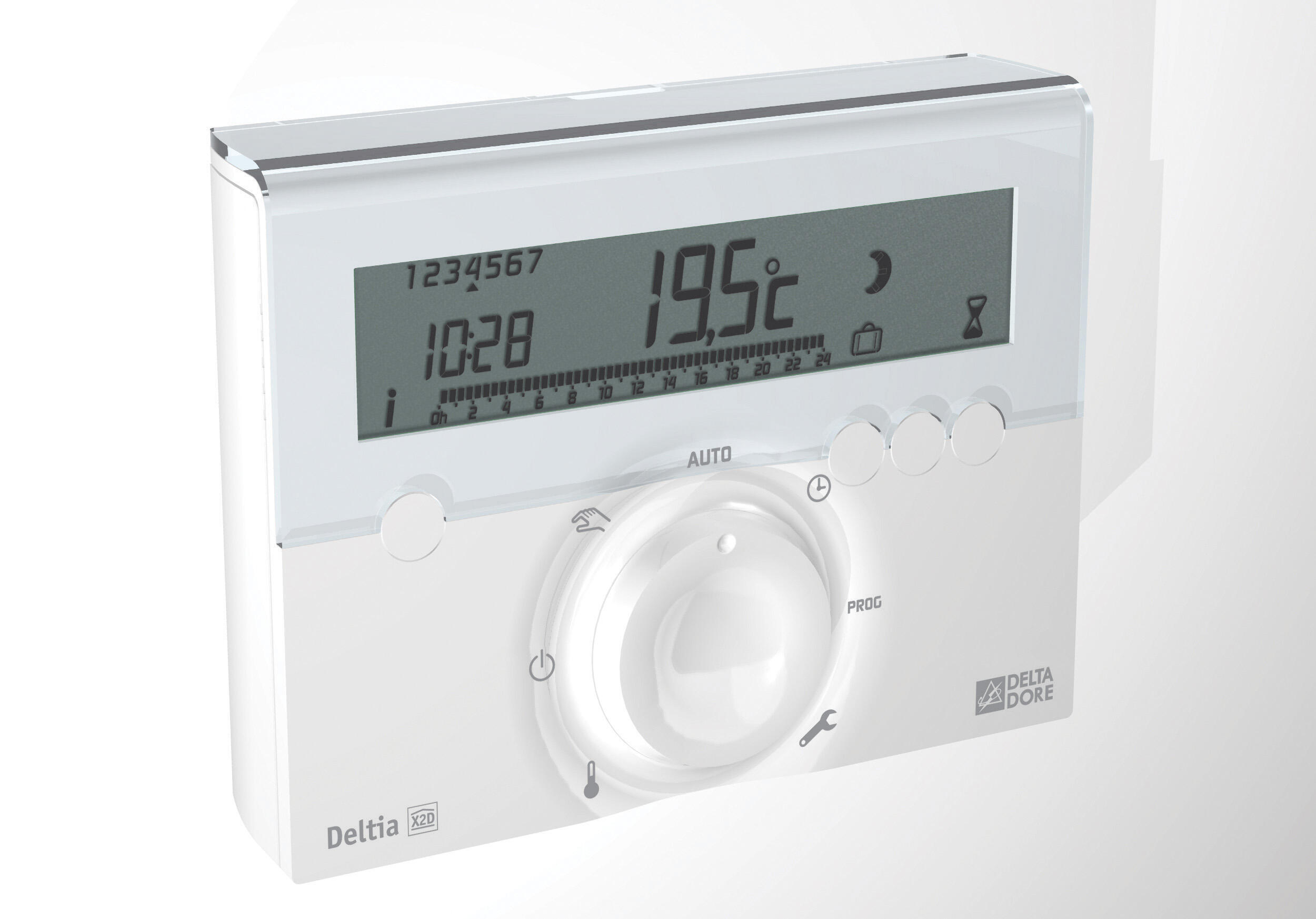 Thermostat programmable sans fil DELTA DORE Deltia 8.03 | Leroy Merlin