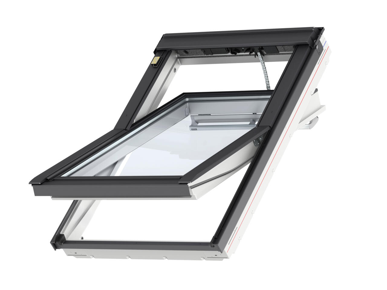 VELUX 78 x 98 électrique confort EverFinish polyuréthane blanc GGU MK04 ...