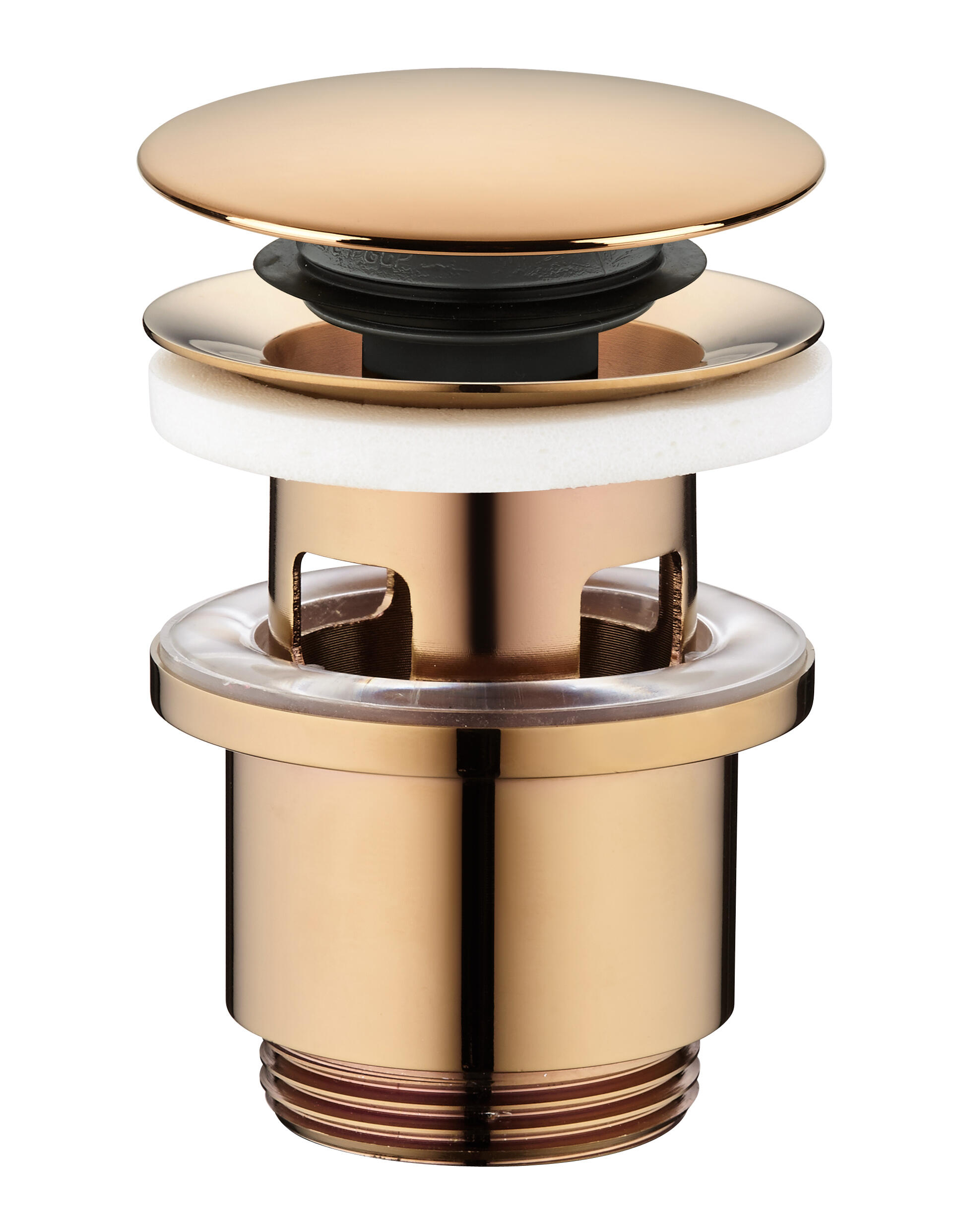 Bonde clic-clac pour lavabo recyclé, rose, Diam.63 mm, EDOUARD ROUSSEAU ...