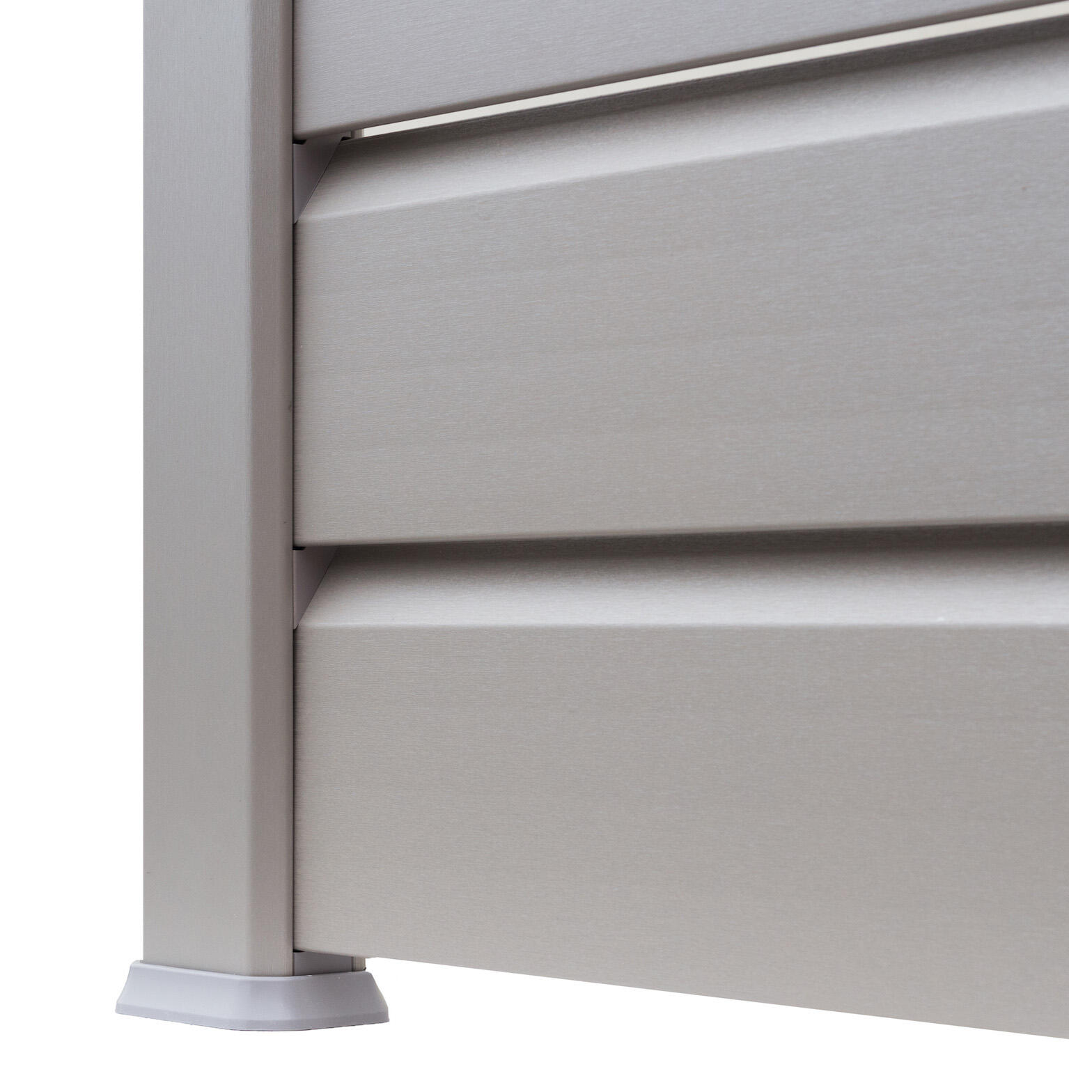 Embase pour poteau PVC texturé Clea gris, H.1 cm | Leroy Merlin