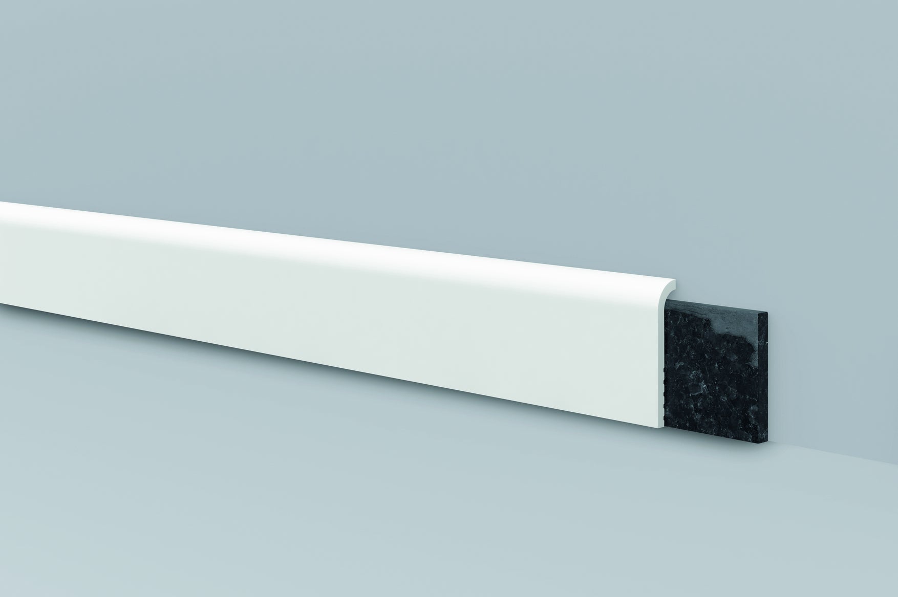 Surplinthe de rénovation polymère, blanc x L.2 m x Ep.22 mm CF1 | Leroy ...