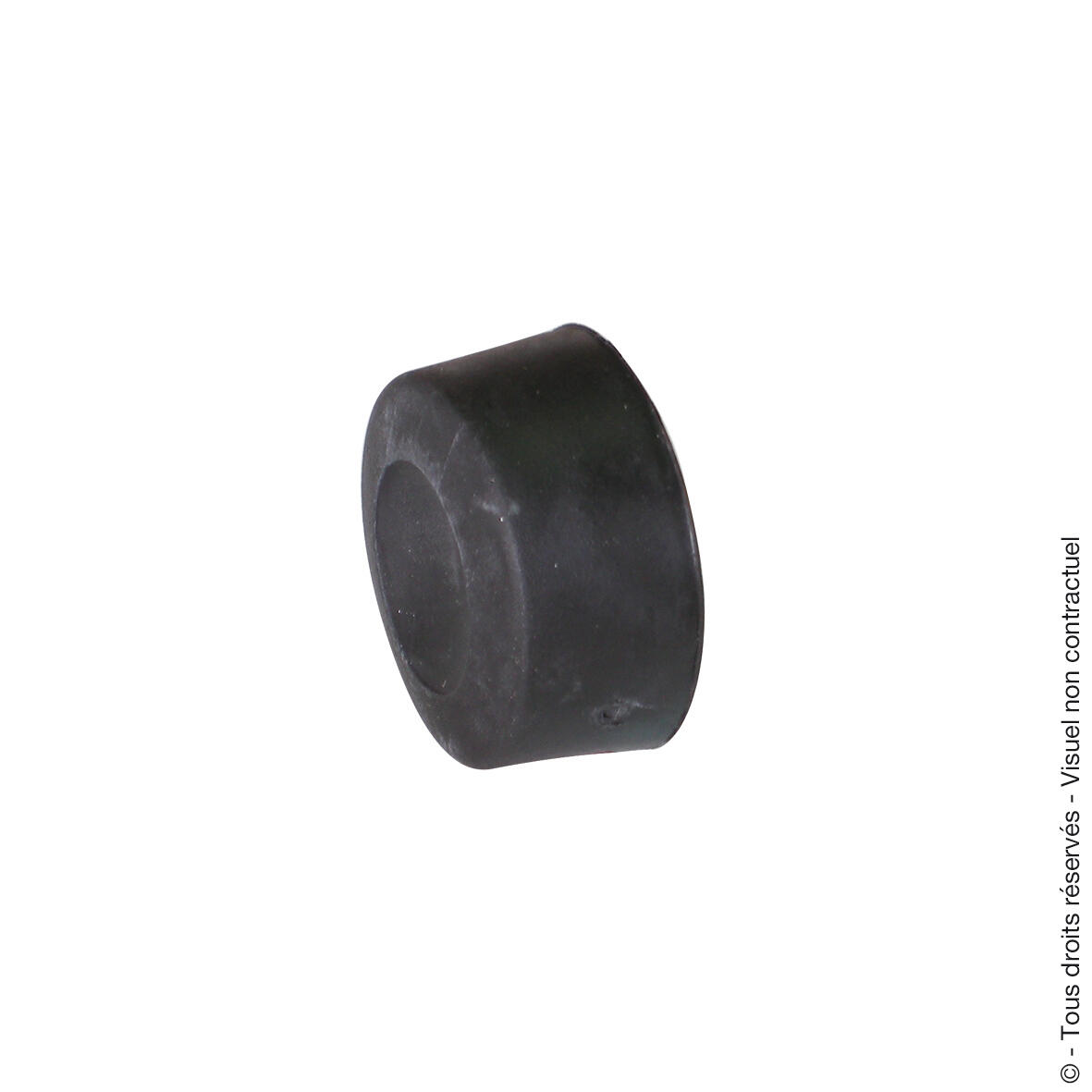 Tampon pour butée de portail coulissant noir, H.11 x L.40 x P.15 mm ...