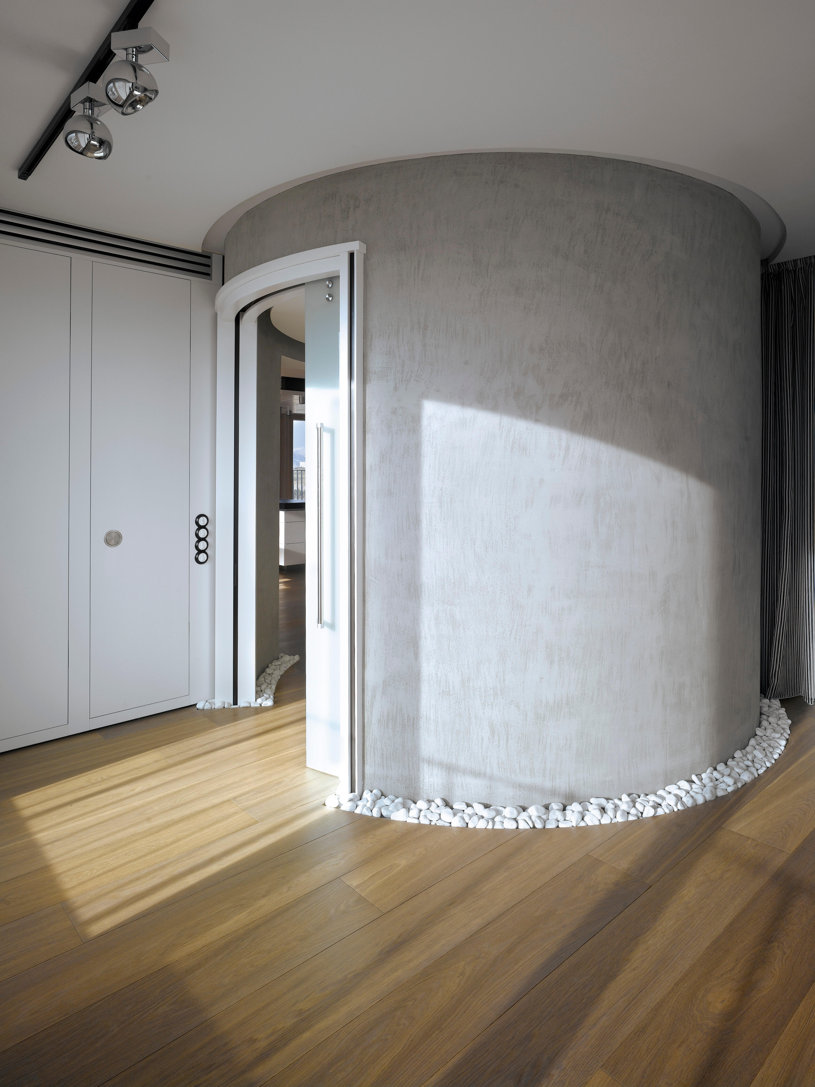 Châssis, porte et habillage bois Circular ECLISSE, pour porte de ...