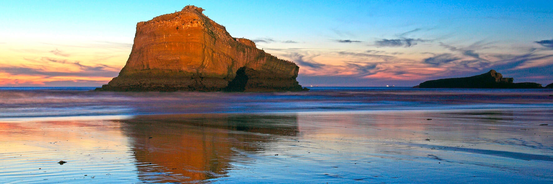 Verre imprimé Roche ronde Biarritz, multicolore ARTIS l.97 x H.30 cm ...