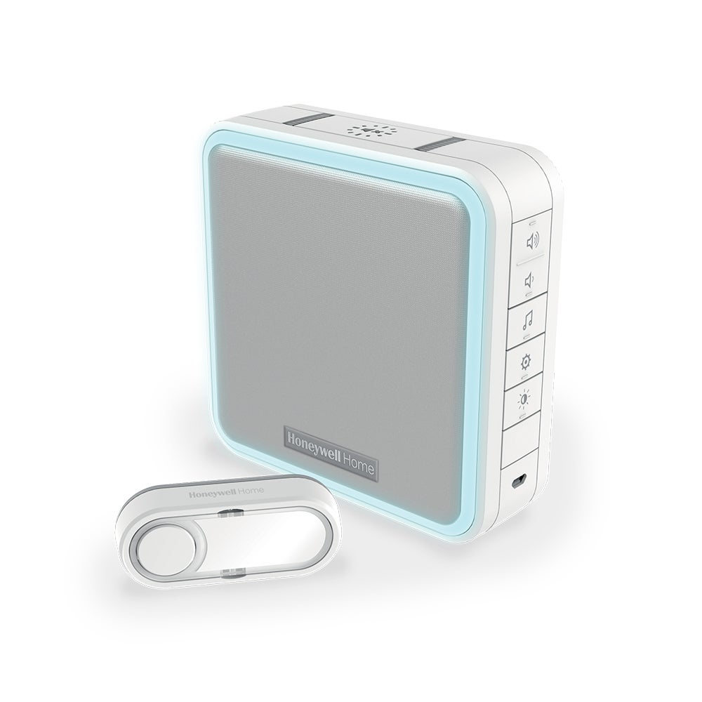 Carillon sans fil connecté 200 m HONEYWELL HOME, blanc | Leroy Merlin