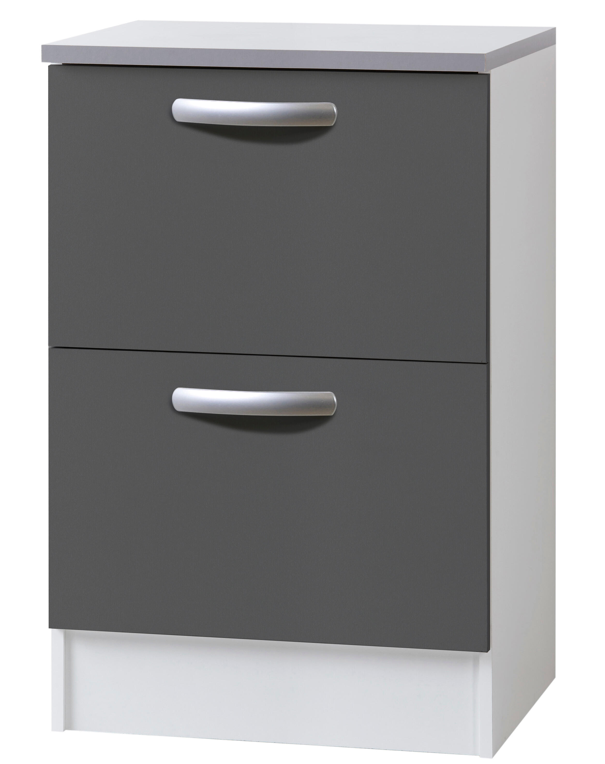 Meuble bas de cuisine spring gris 2 tiroirs H86 x l60 | Leroy Merlin