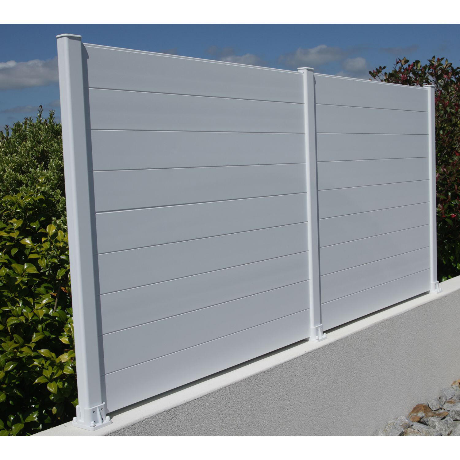 Lama de aluminio para valla o panel Klos-Up blanca 15x145 cm | Leroy Merlin