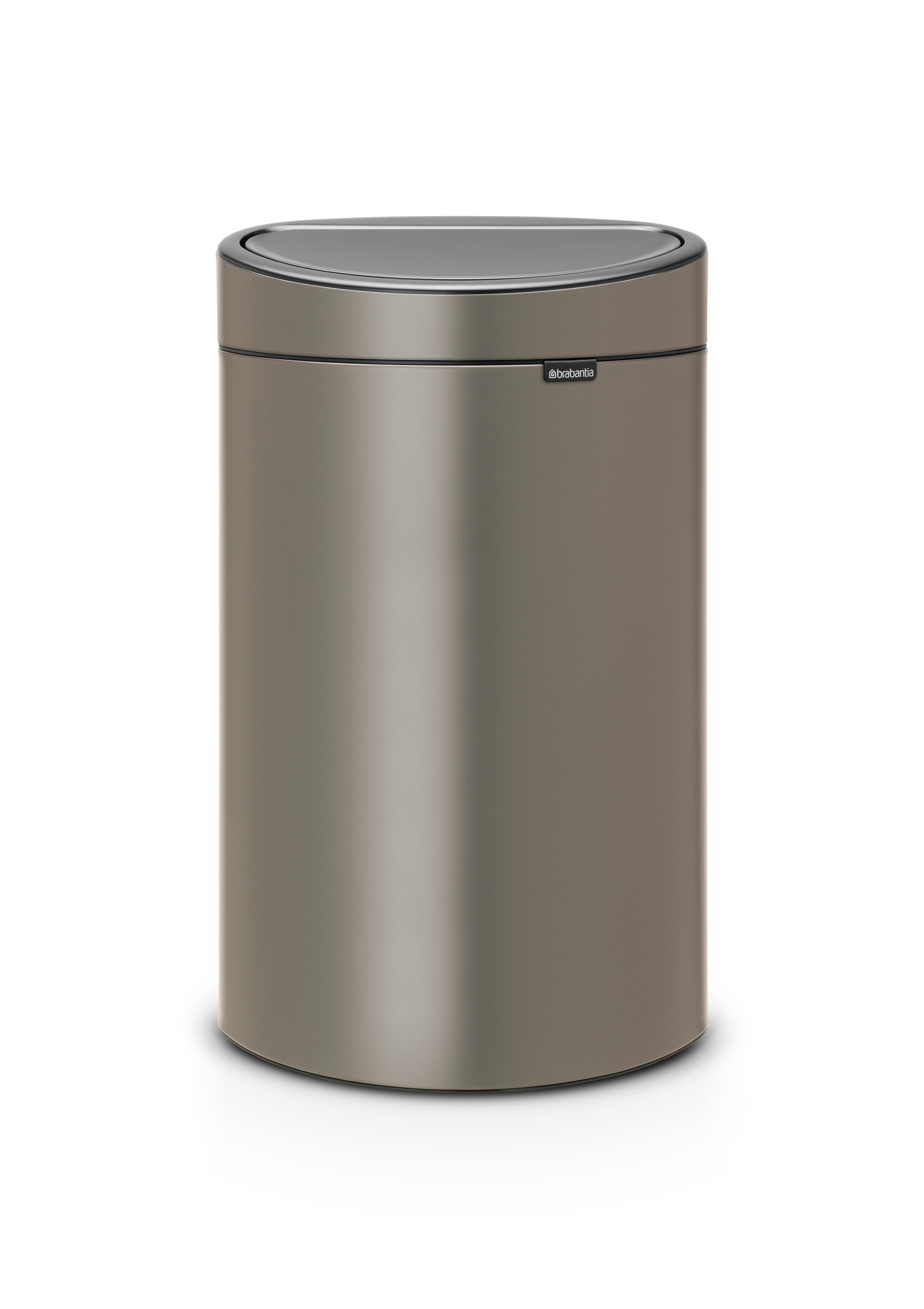 Poubelle de cuisine 40L BRABANTIA Touch bin acier gris | Leroy Merlin