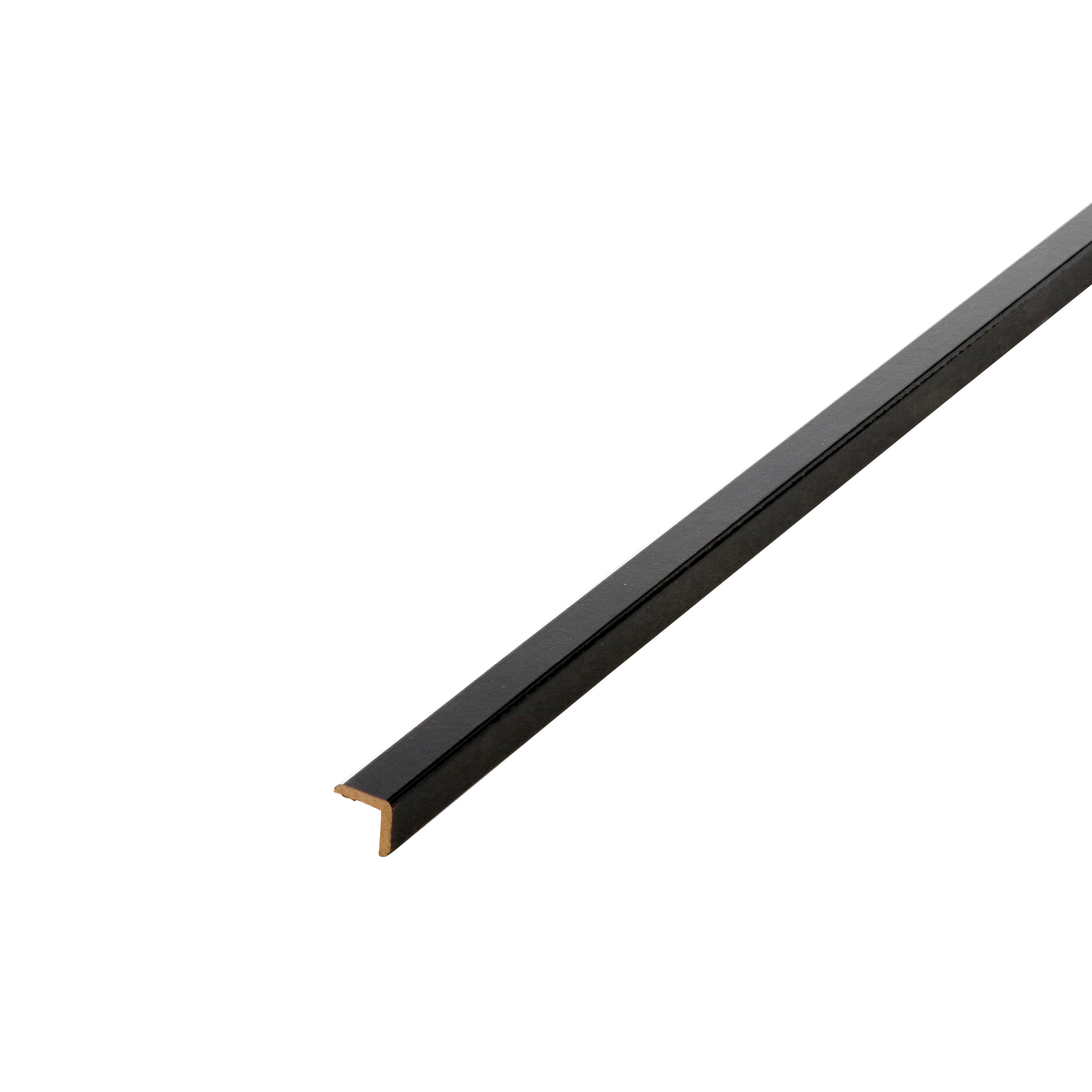 Baguette d'angle médium (MDF) noir, 20 x 20 mm, L.2.4 m | Leroy Merlin