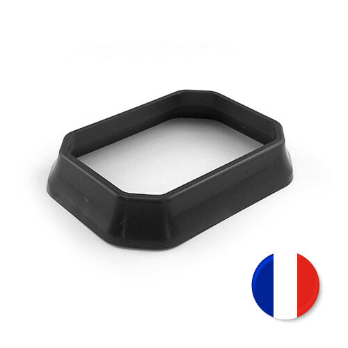 Embase PVC Clea gris anthracite, H.1 x l.9 x P.6 cm | Leroy Merlin