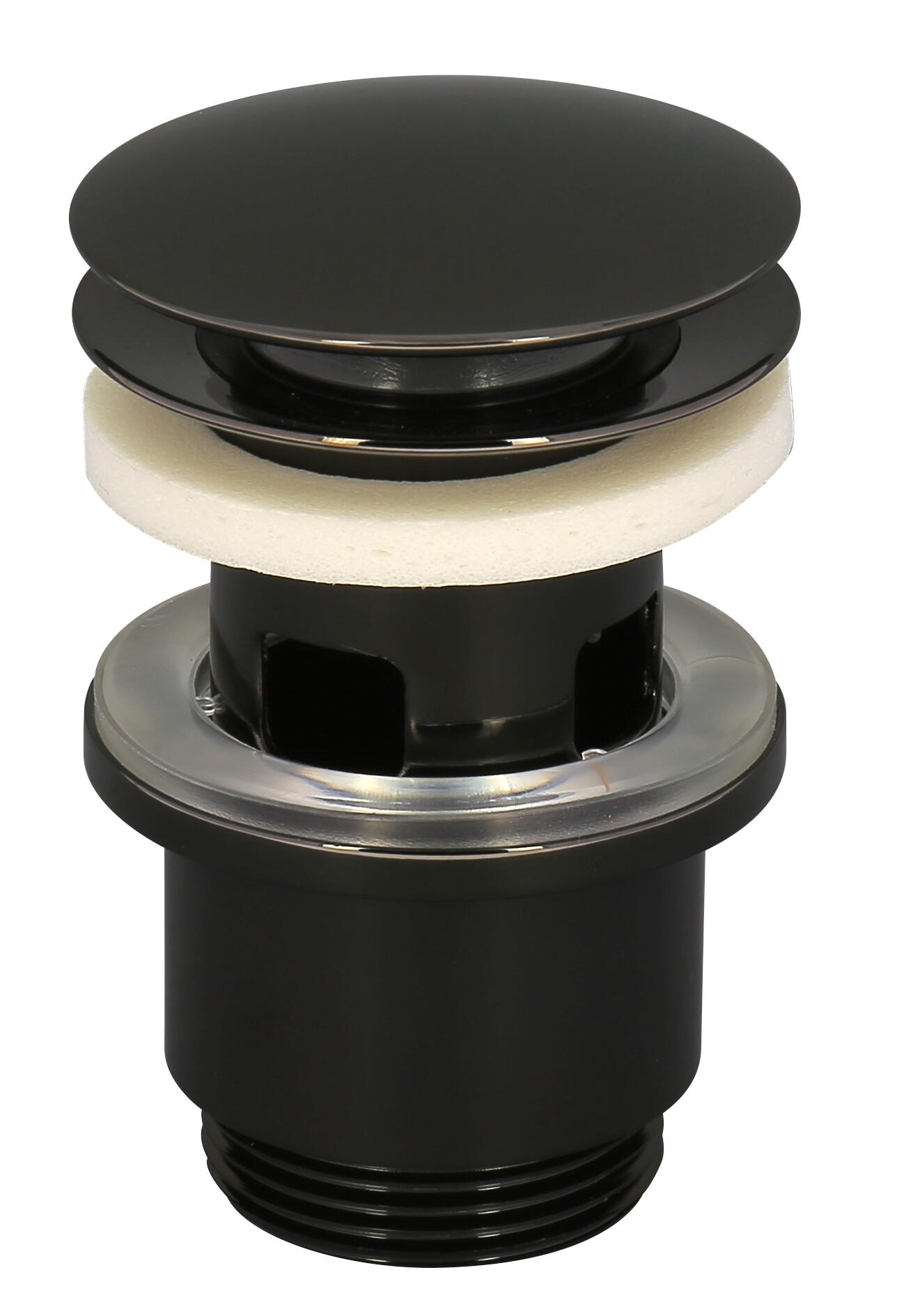 Bonde clic-clac pour lavabo recyclé, noir, Diam.63 mm, EDOUARD ROUSSEAU ...