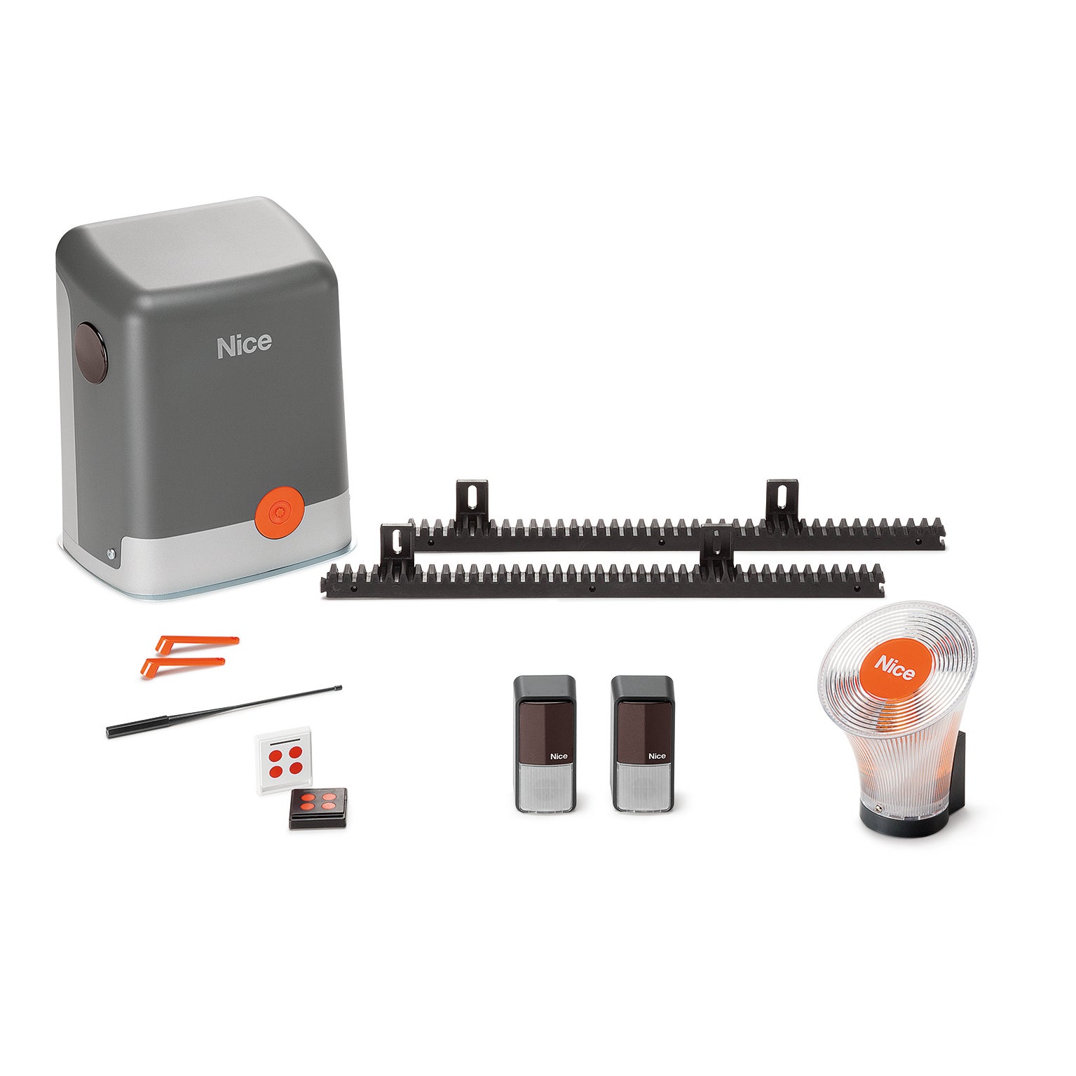 Motorisation de portail coulissant NICE HOME filo 400f kit | Leroy Merlin