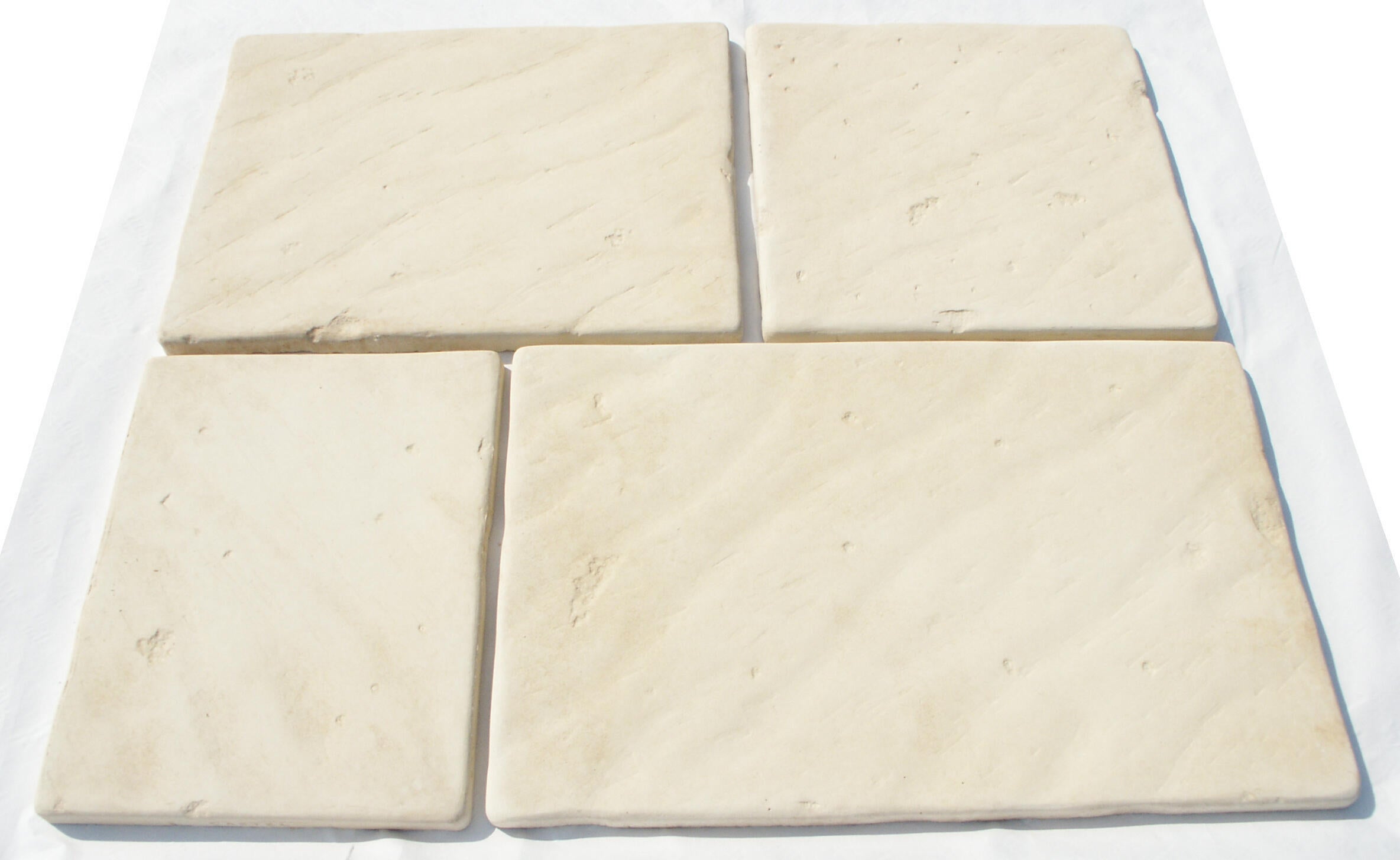 Dalle en pierre reconstituée Castel, beige flammé, multiformat | Leroy ...