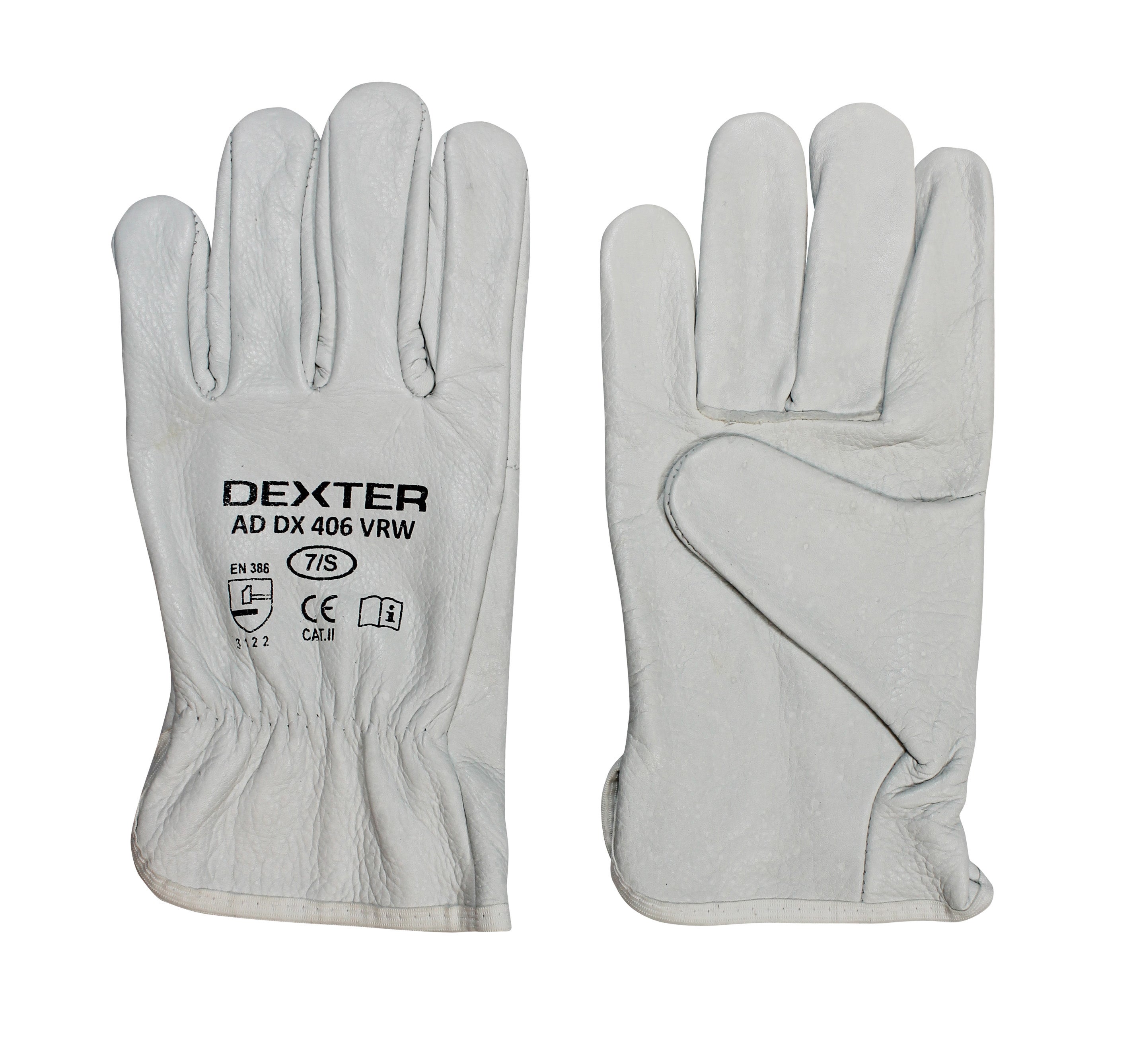 Paire de gants pour outil de manutention cuir, T 7 DEXTER | Leroy Merlin