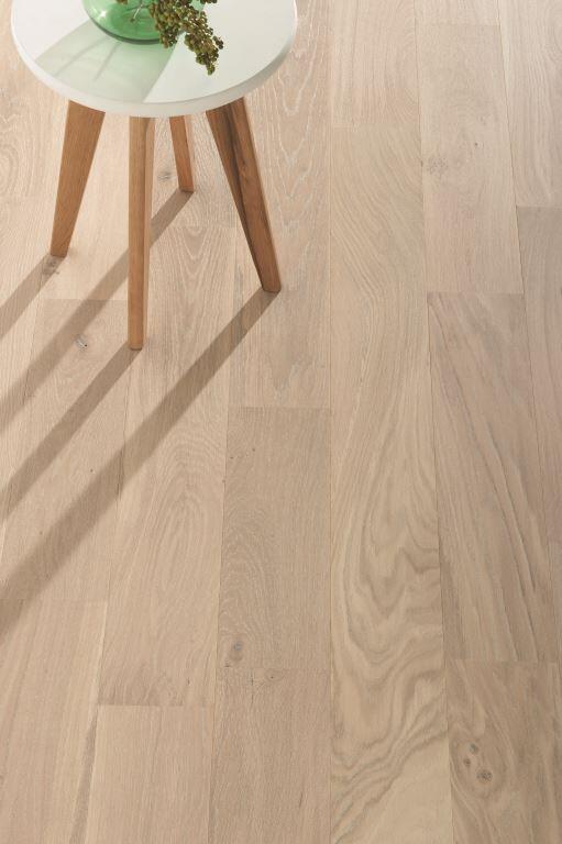 Parquet contrecollé chêne cérusé blanc huilé M abouté BROCELIANDE, l.13 ...