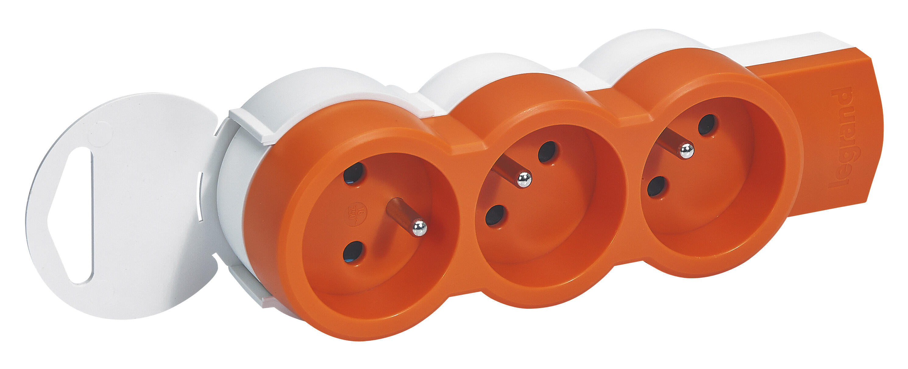Multiprise filaire, 3 prises orange LEGRAND | Leroy Merlin
