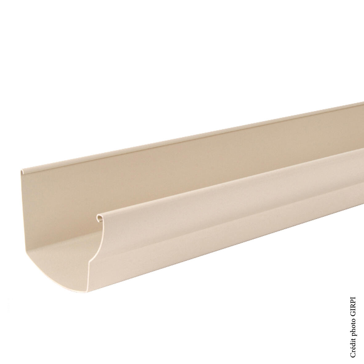 Gouttière profil ovoïde pvc GIRPI dév.25 cm sable L.4 m | Leroy Merlin