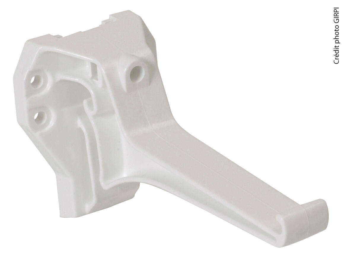 Crochet invisible pour gouttière Ondella, PVC, blanc | Leroy Merlin