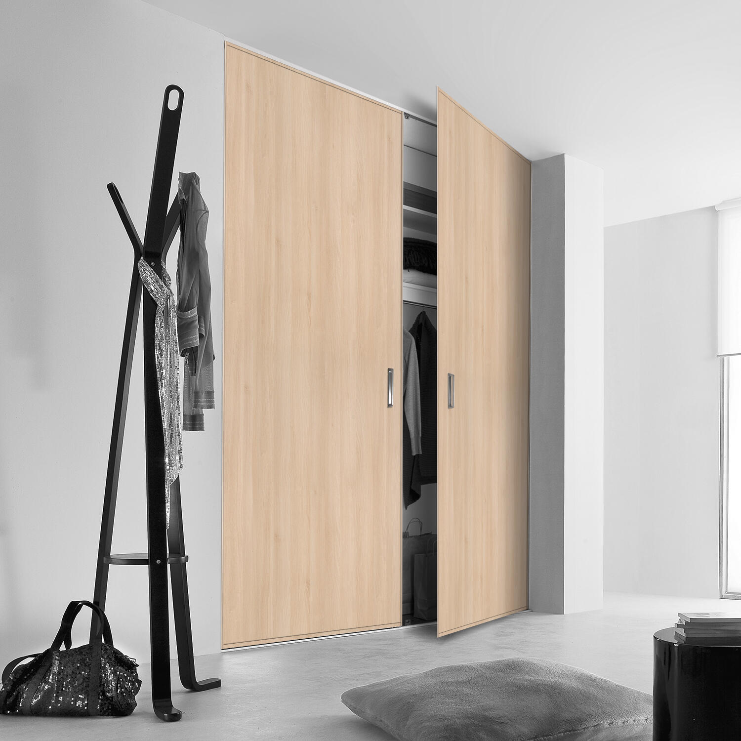 Porte de placard pivotant sur-mesure KAZED Traditionnel de 38 à 60 cm | Leroy Merlin