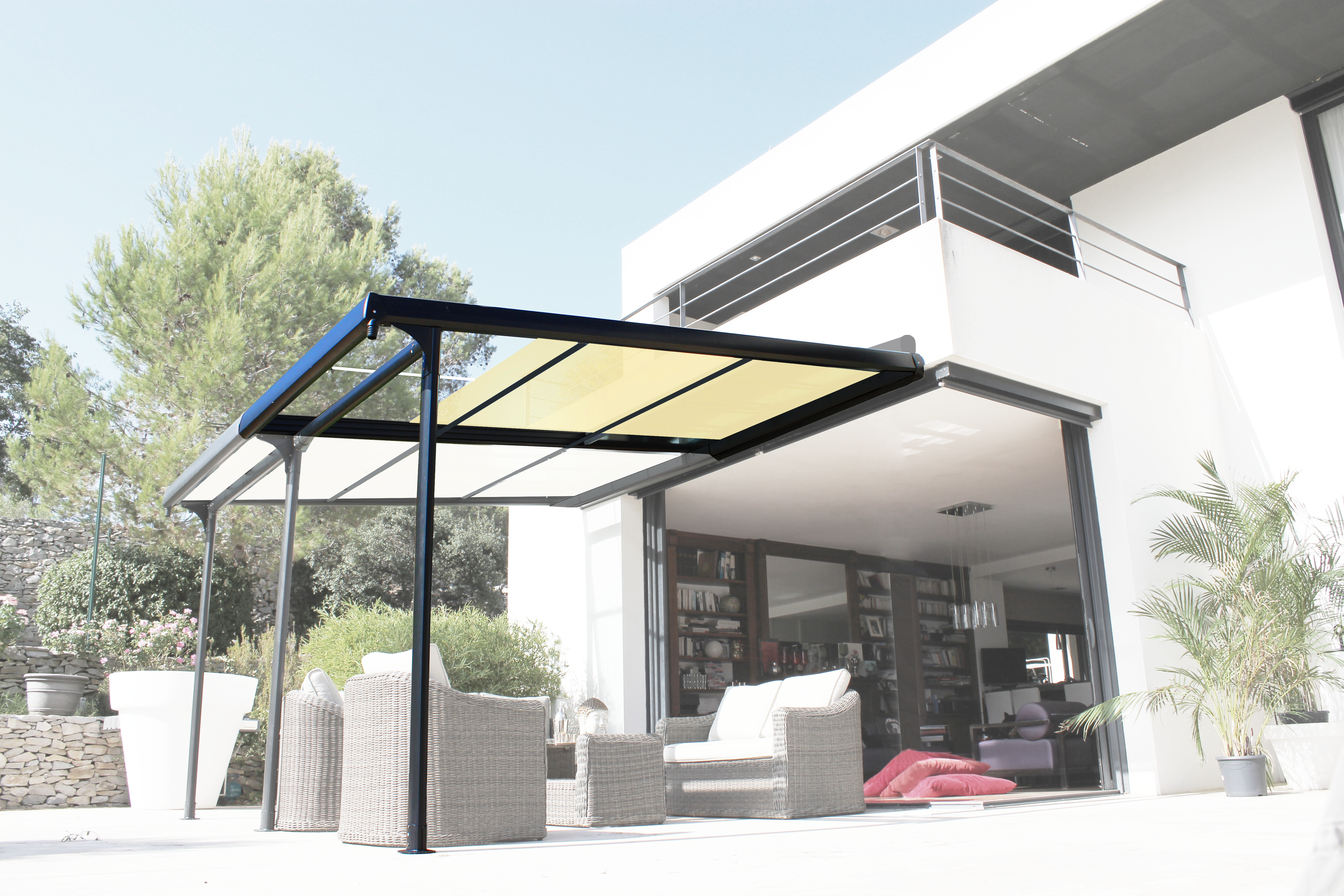 Tonnelle Adossee Aluminium