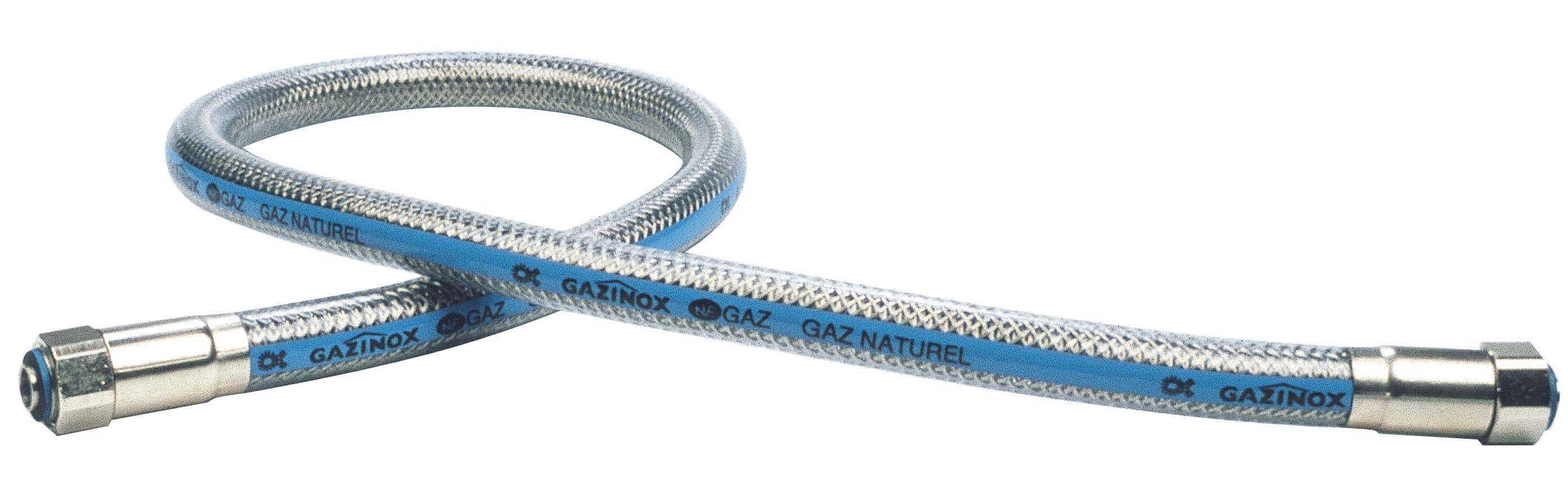 Flexible acier inoxydable gaz naturel L.1m GAZINOX | Leroy Merlin