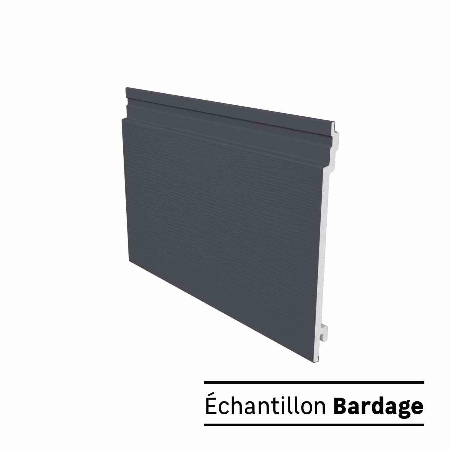Echantillon clin pour bardage en panneau pvc anthracite, Faza design ...