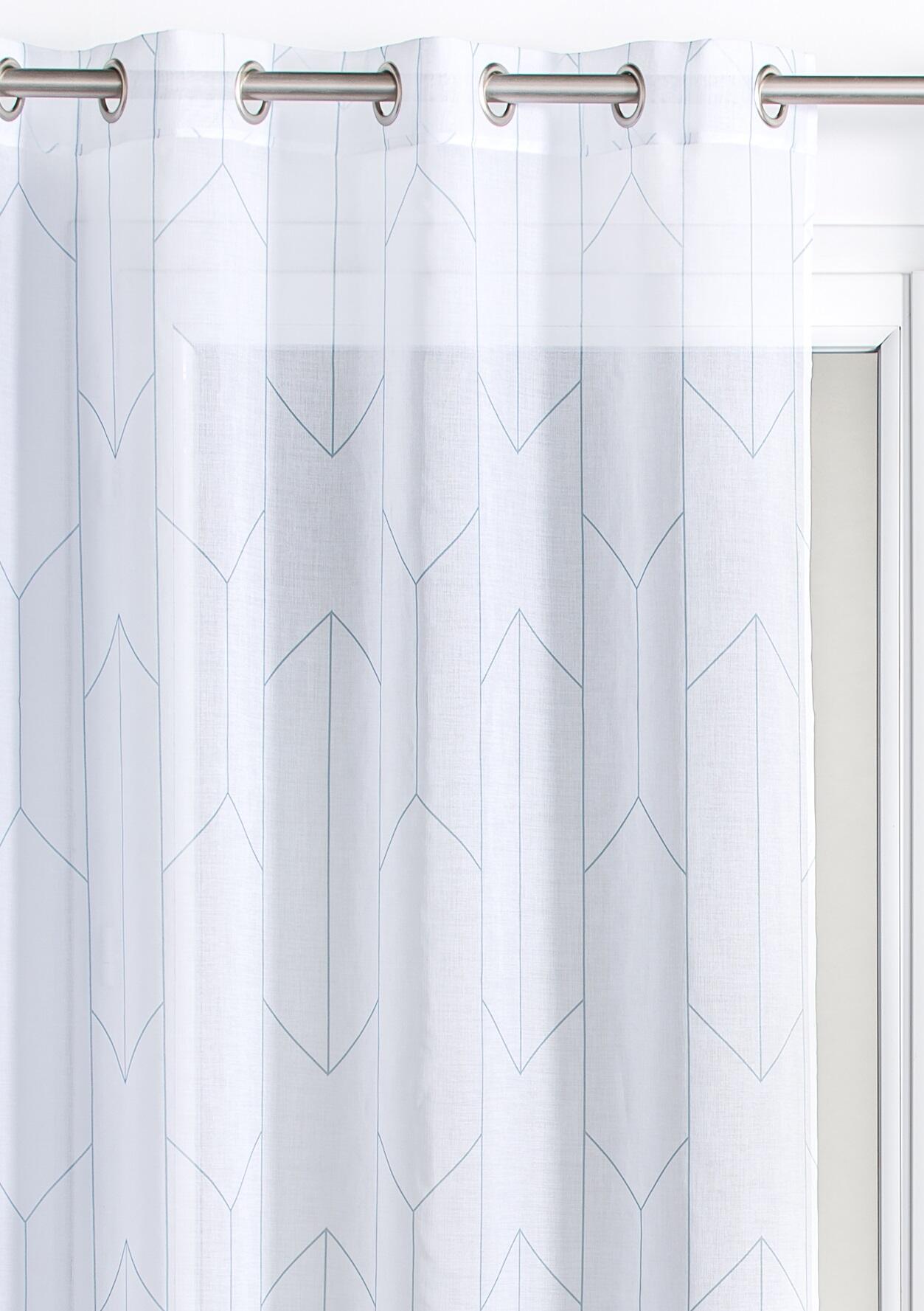 Voilage tamisant, Confort , bleu H.240 x l.140 cm | Leroy Merlin