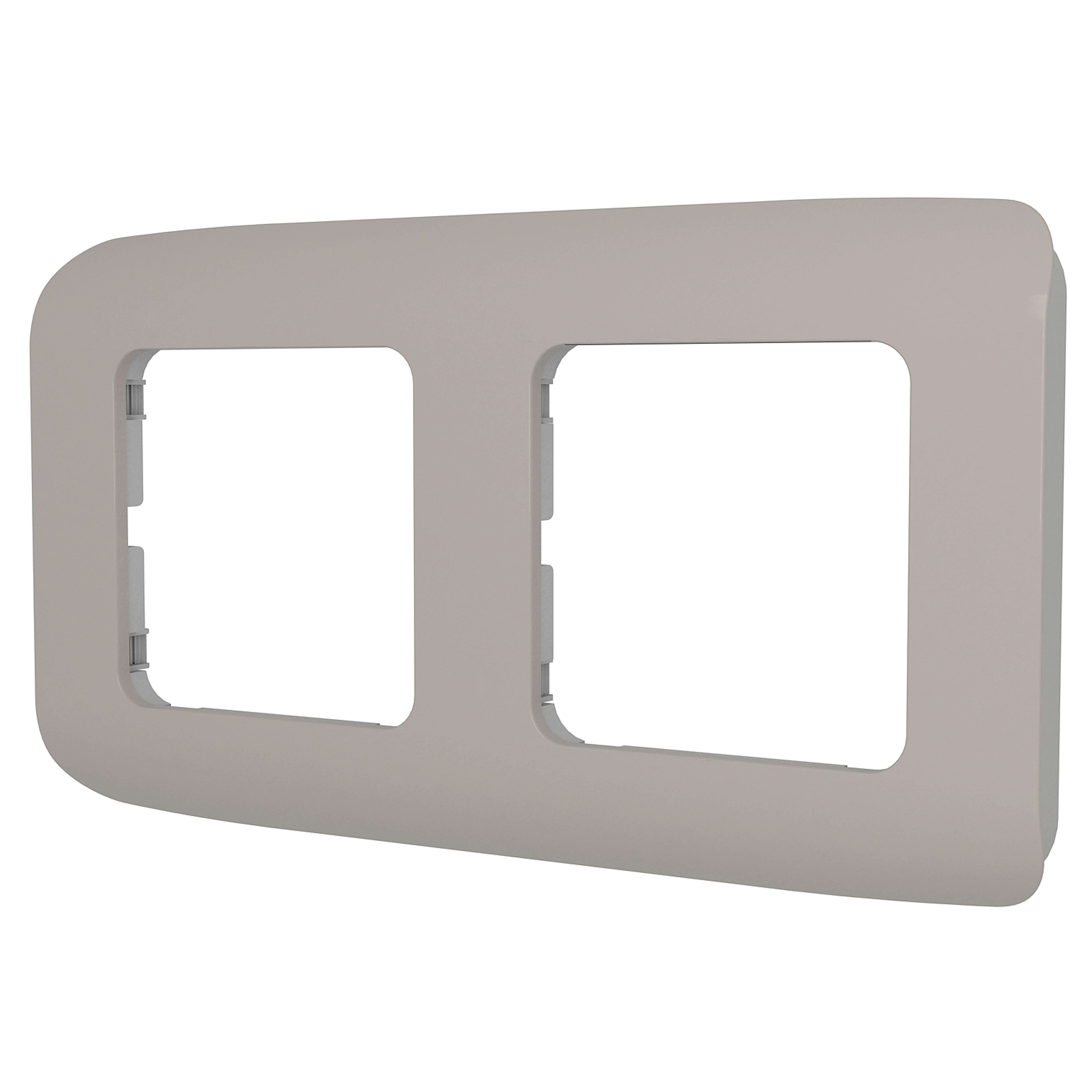 Plaque double Cosy, LEXMAN, gris doré n°6 | Leroy Merlin