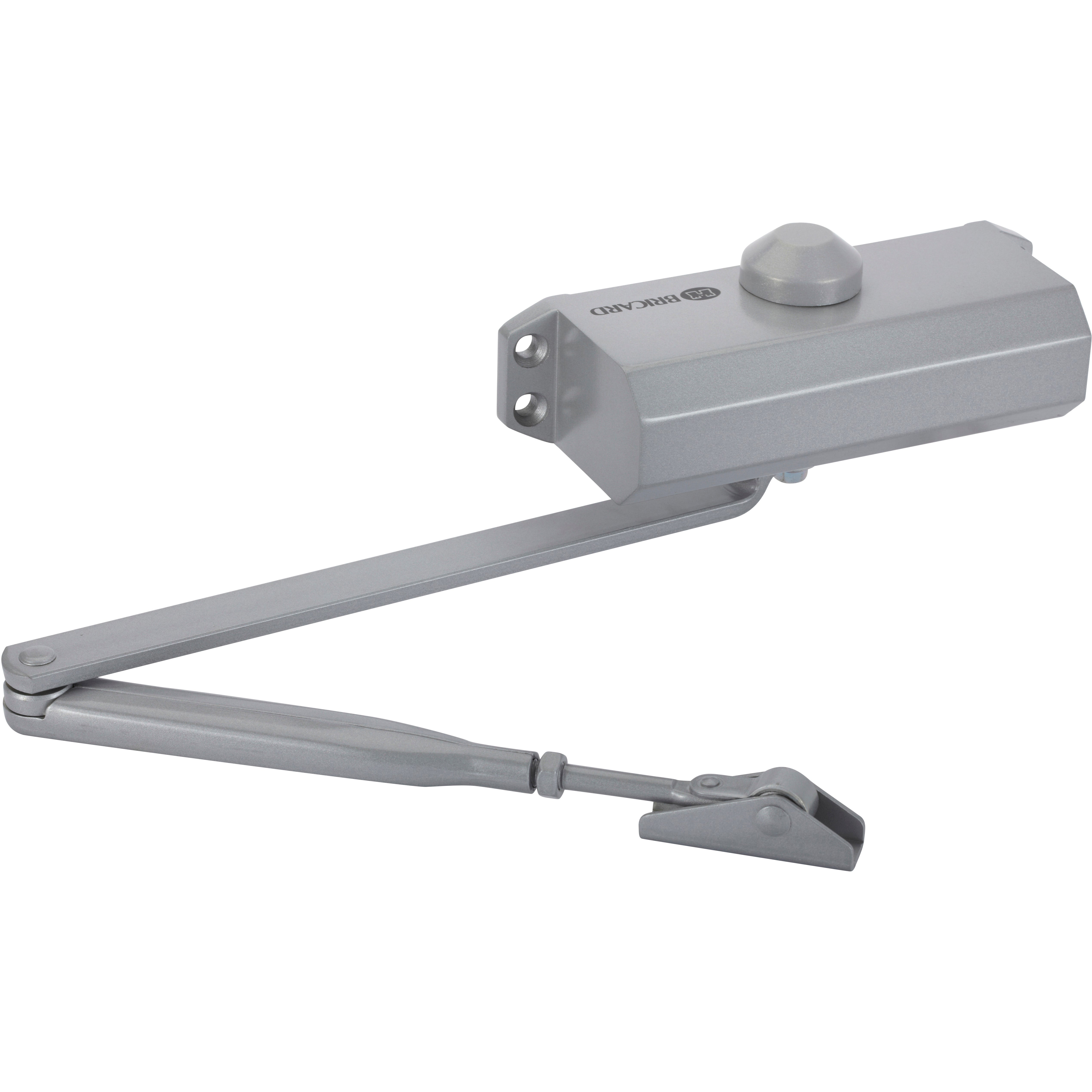 Ferme-porte à compas BRICARD 2062, acier anodisé | Leroy Merlin