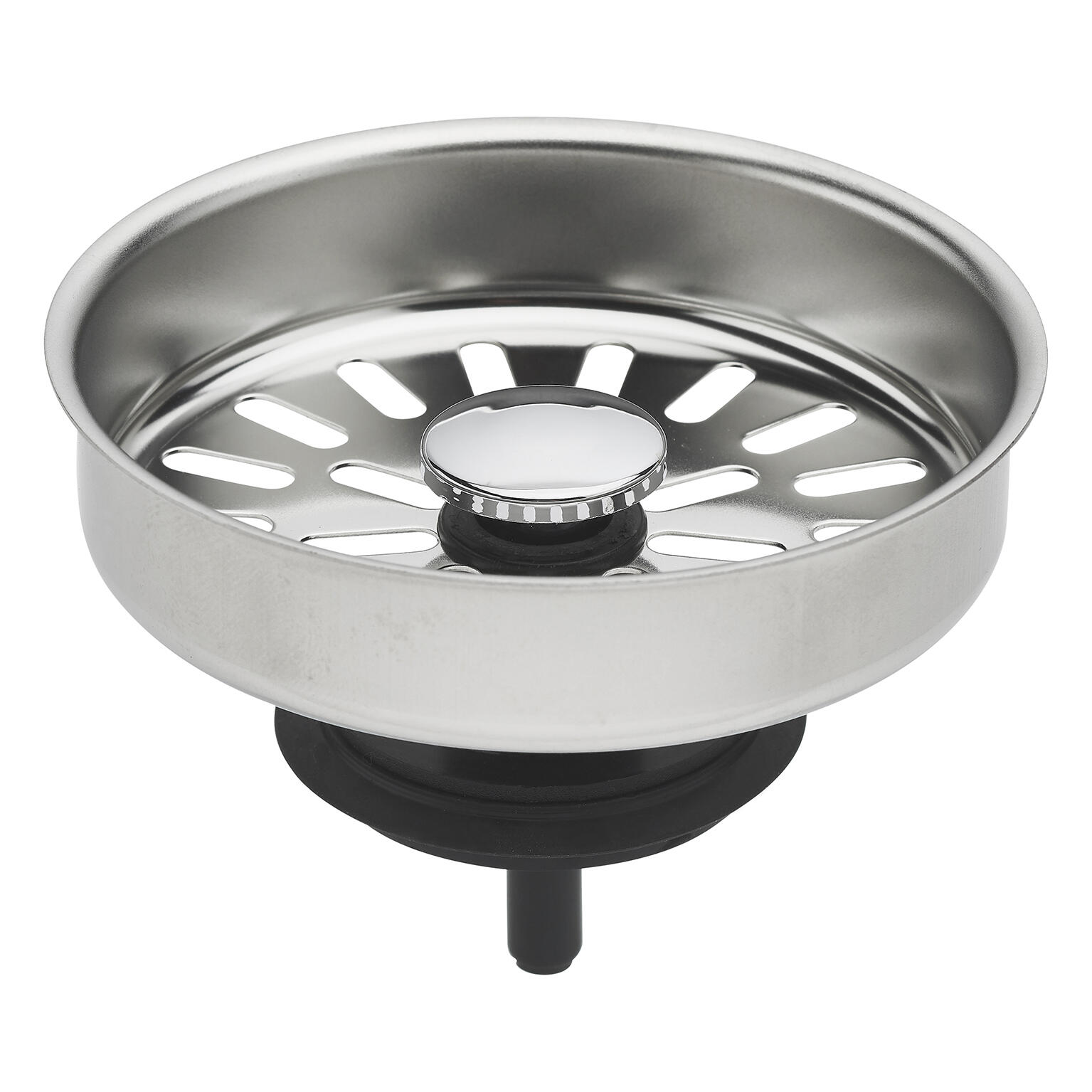 Panier pour bonde évier D90 mm, D84 mm, inox, assemblé avec clapet ...