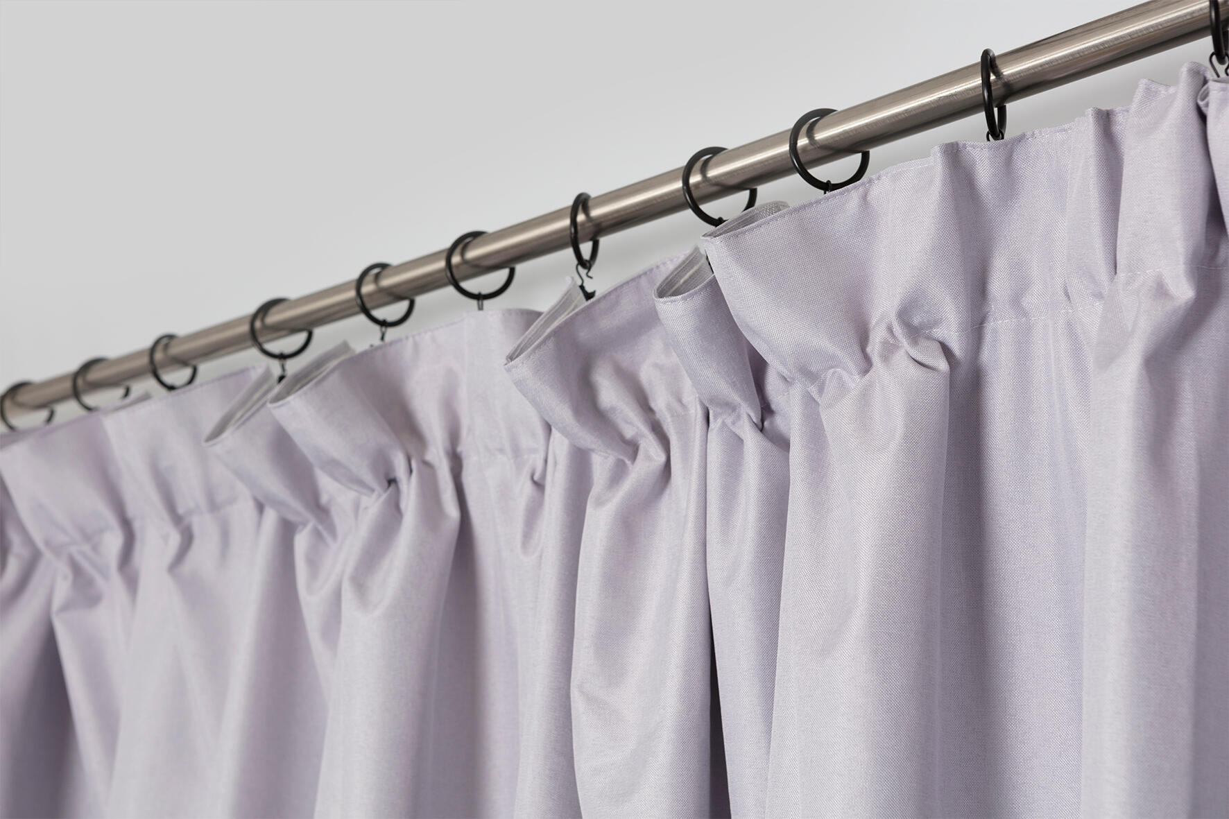 Rideau tamisant, Copenhague ruflette gris l.280 x H.260 cm | Leroy Merlin